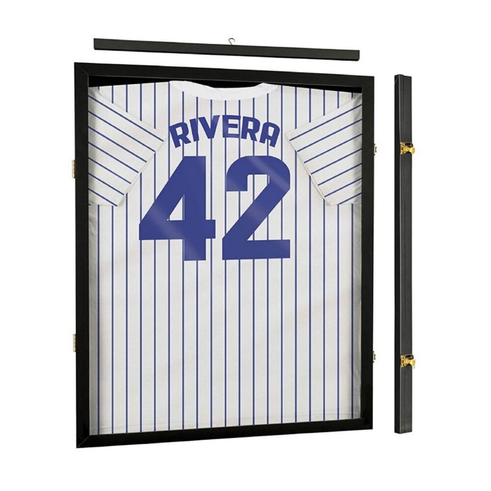 Shirt Display Frame With UV Resistant Acrylic and Hanger Black / Brown ...