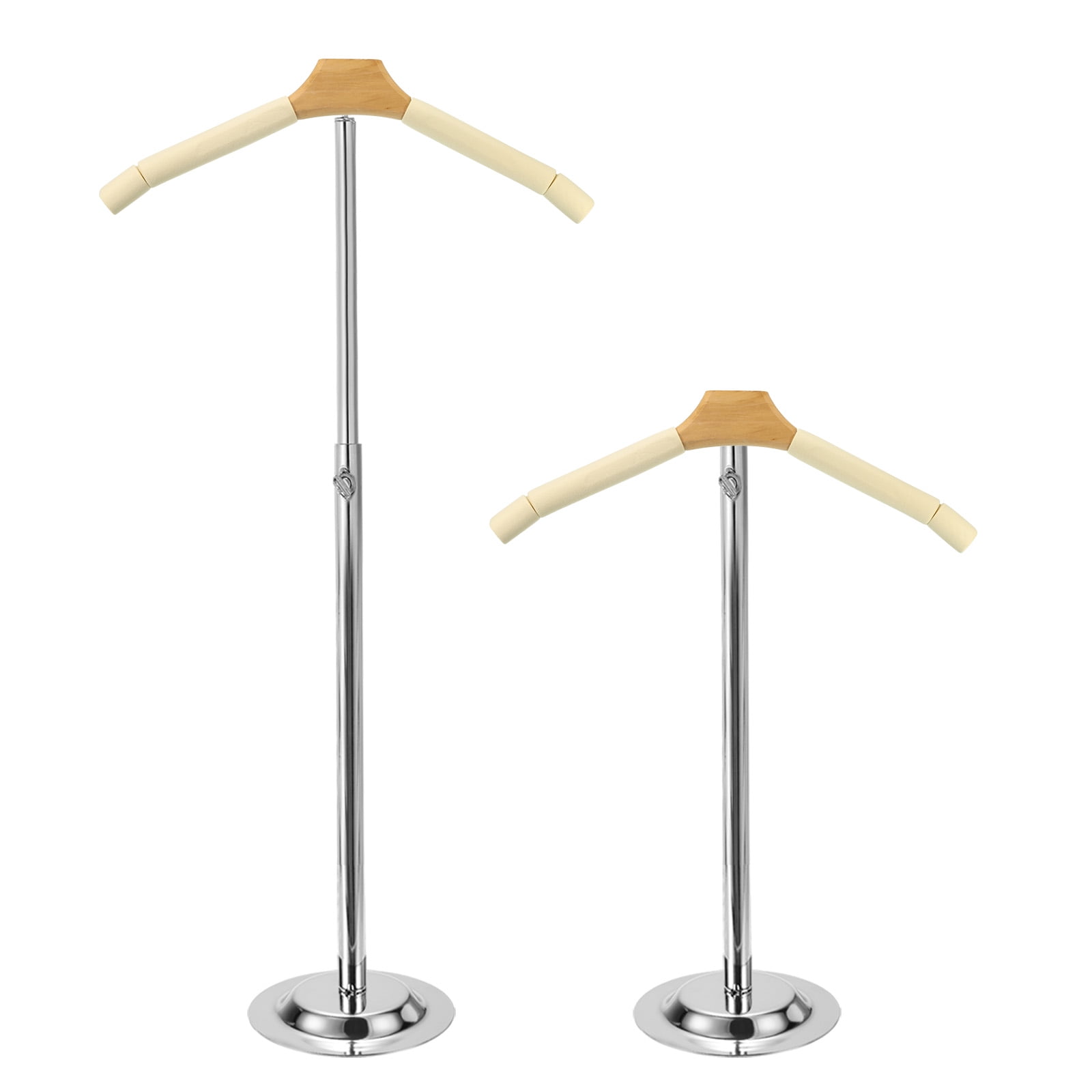 Shirt Display Stand, 2 Pack - Stainless Steel Adjustable Shoulder Stand ...