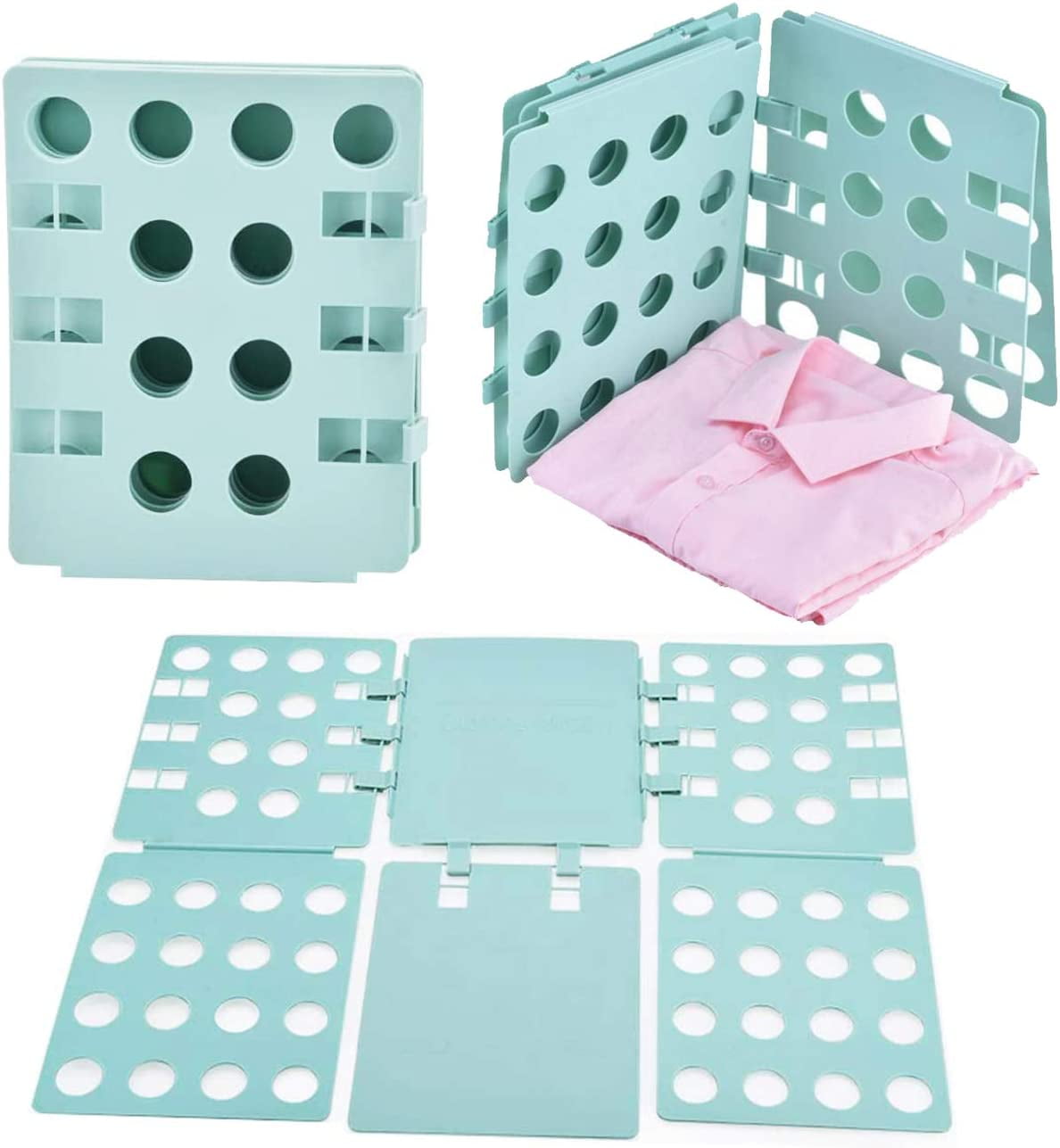 Shirt Folding Board, 27.56" x 22.44" T Shirt Folder, Easy and Fast Flip ...