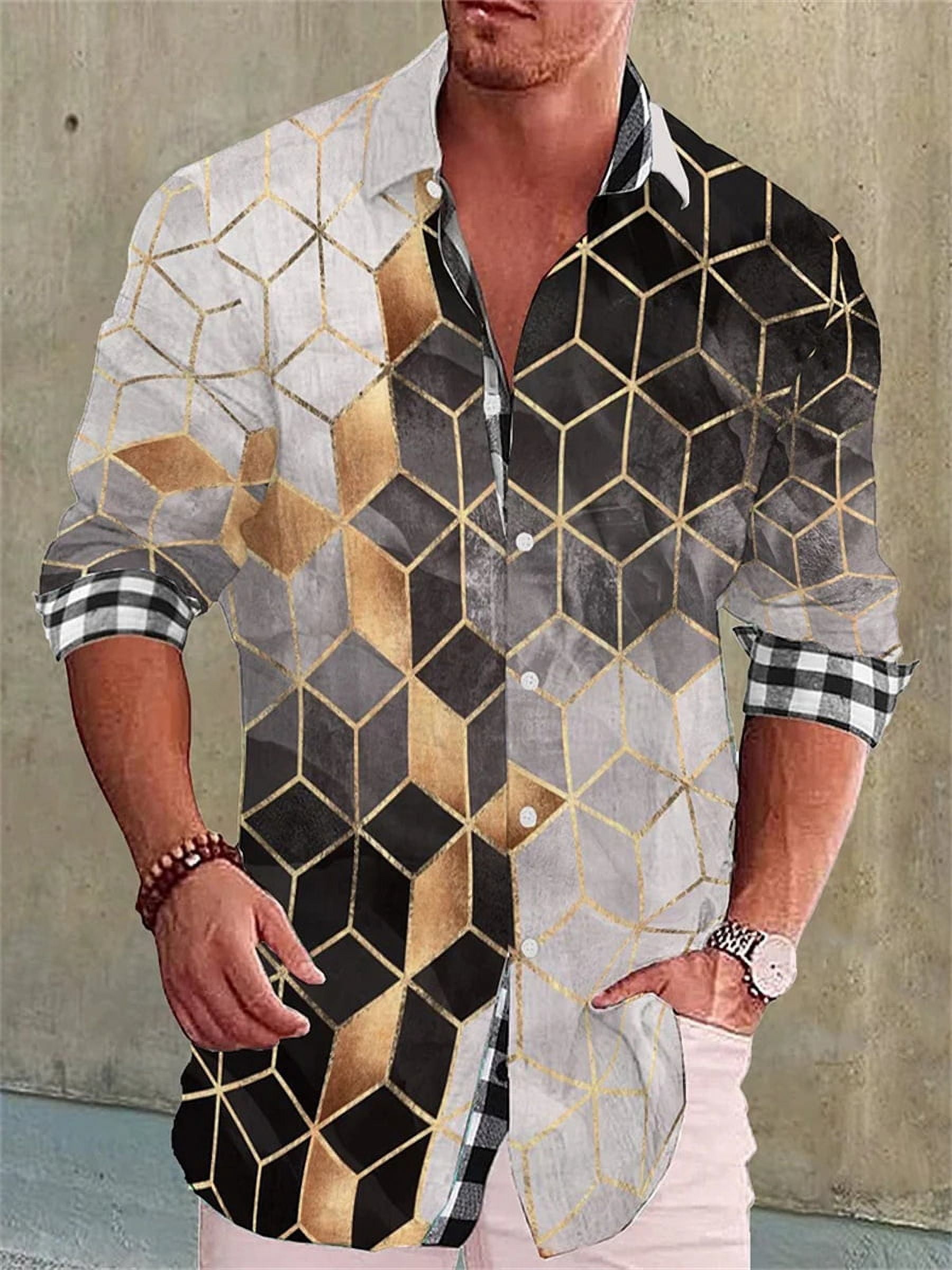 Shirt Men's Musical Notation Musical Instruments Clear Graphics Casual ...