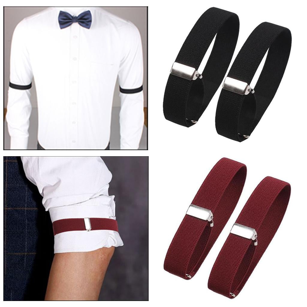 Shirt Sleeve Holders Non Slip Arm Cuffs Bands Shirt Garter for Party ...