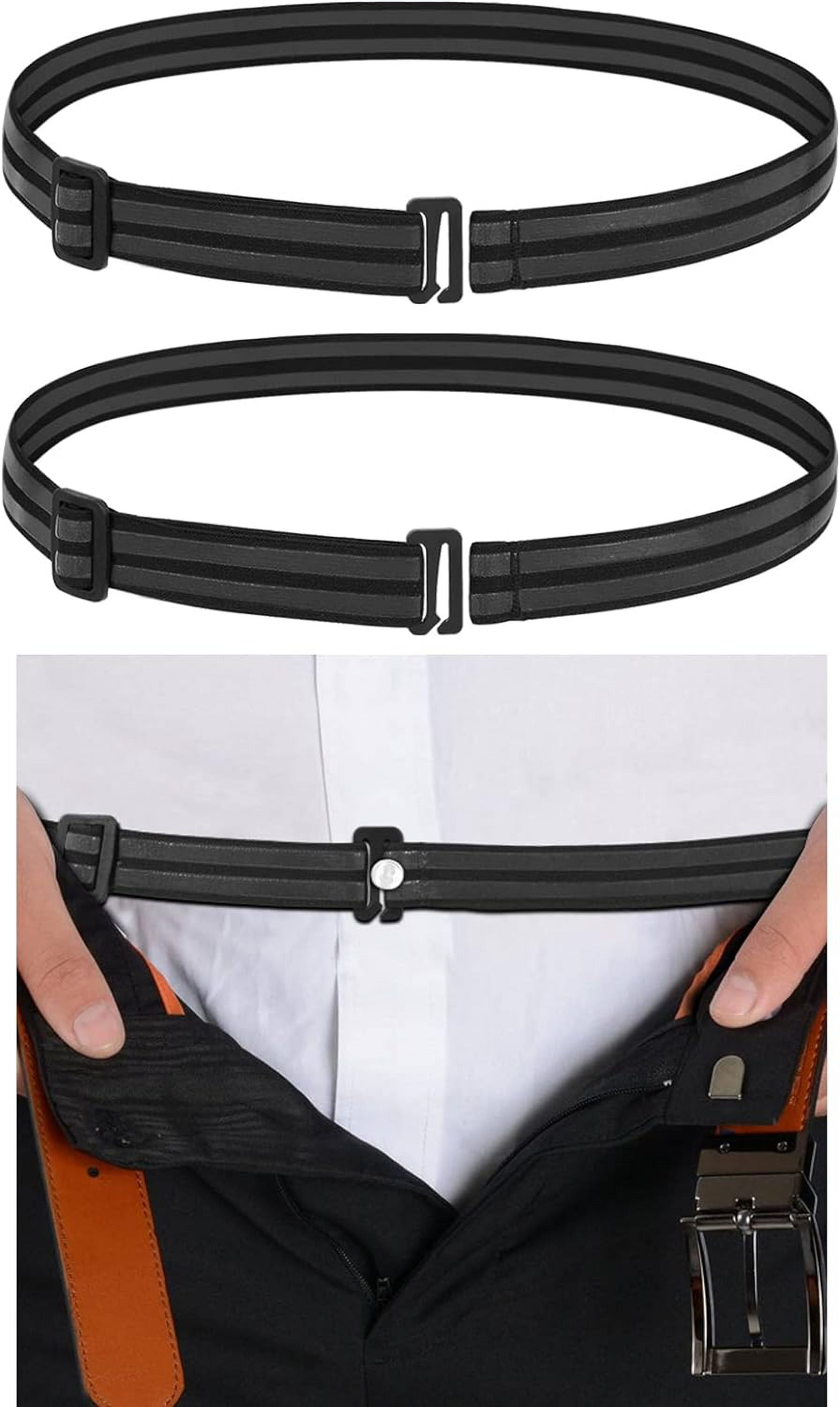 Shirt Stays Belt Shirt Tucker Shirt Holder for Men Adjustable Elastic ...