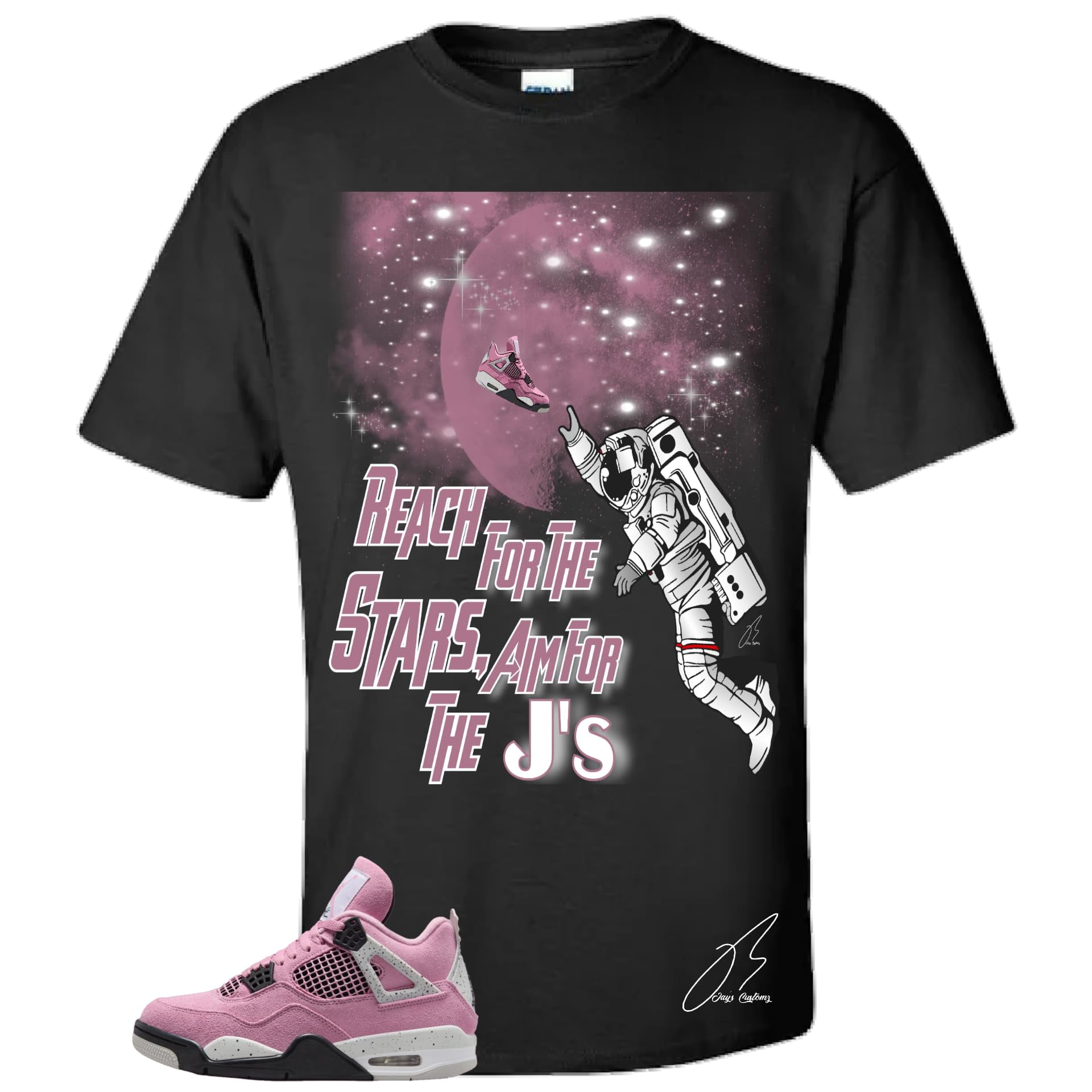 Shirt To Match AJ 4's Orchid Neutral/Pink, Stars Unisex Sneaker Graphic ...
