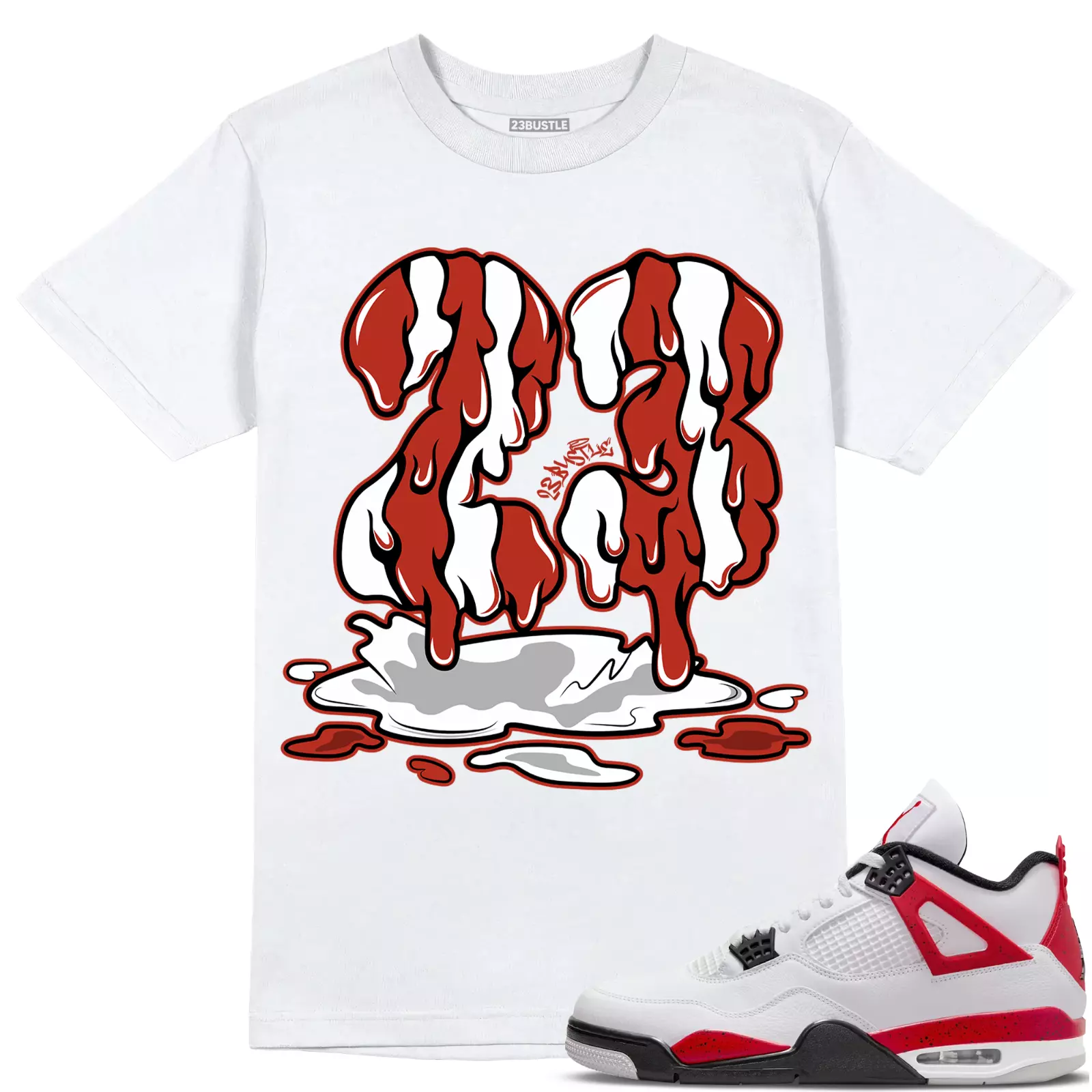 Shirt To Match Jordan 4 Red Cement 4s Sneaker 23bustle - 23 Drip ...
