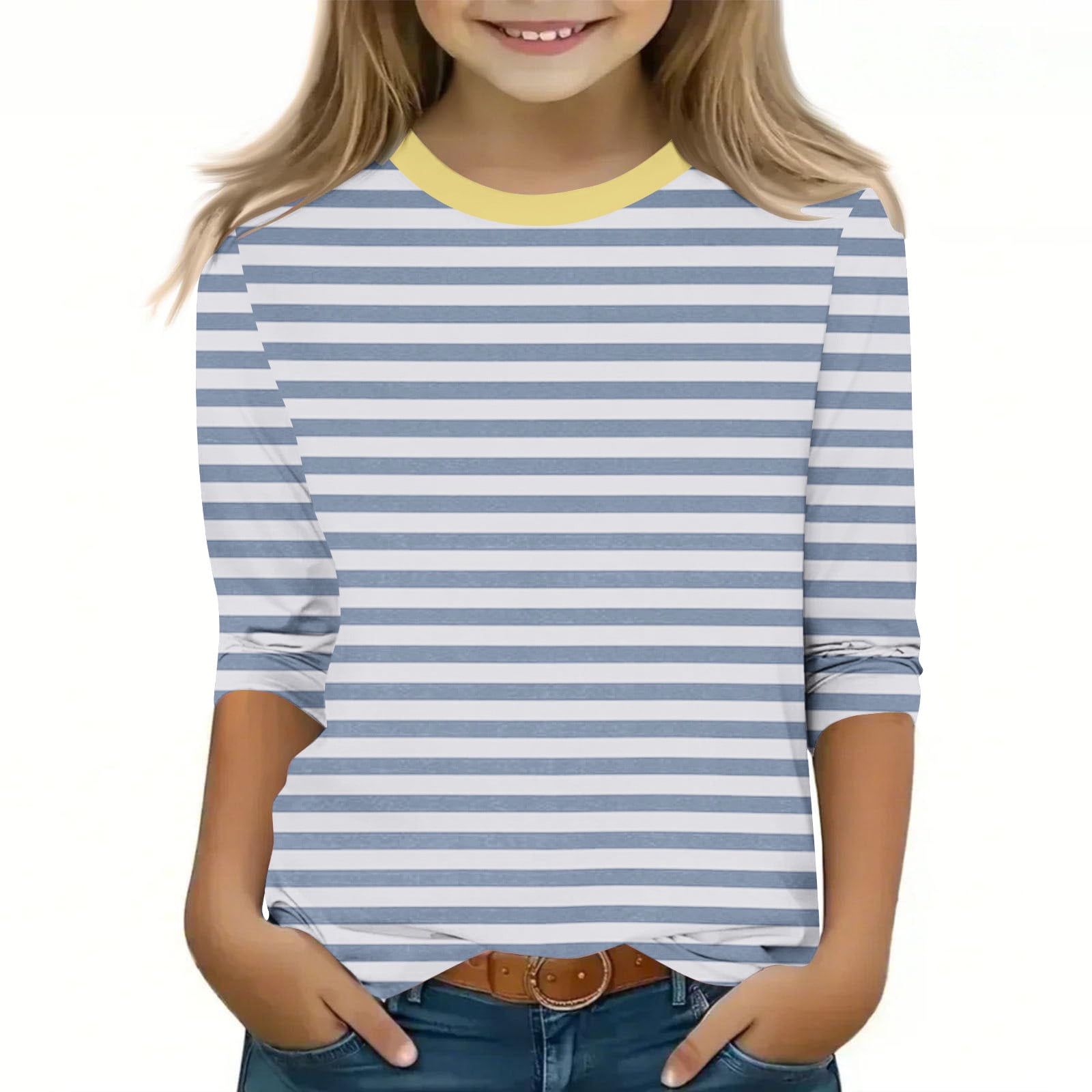 Shirt for Girls Shirts for Girls 3/4 Sleeve Spring Outfits for Girls ...