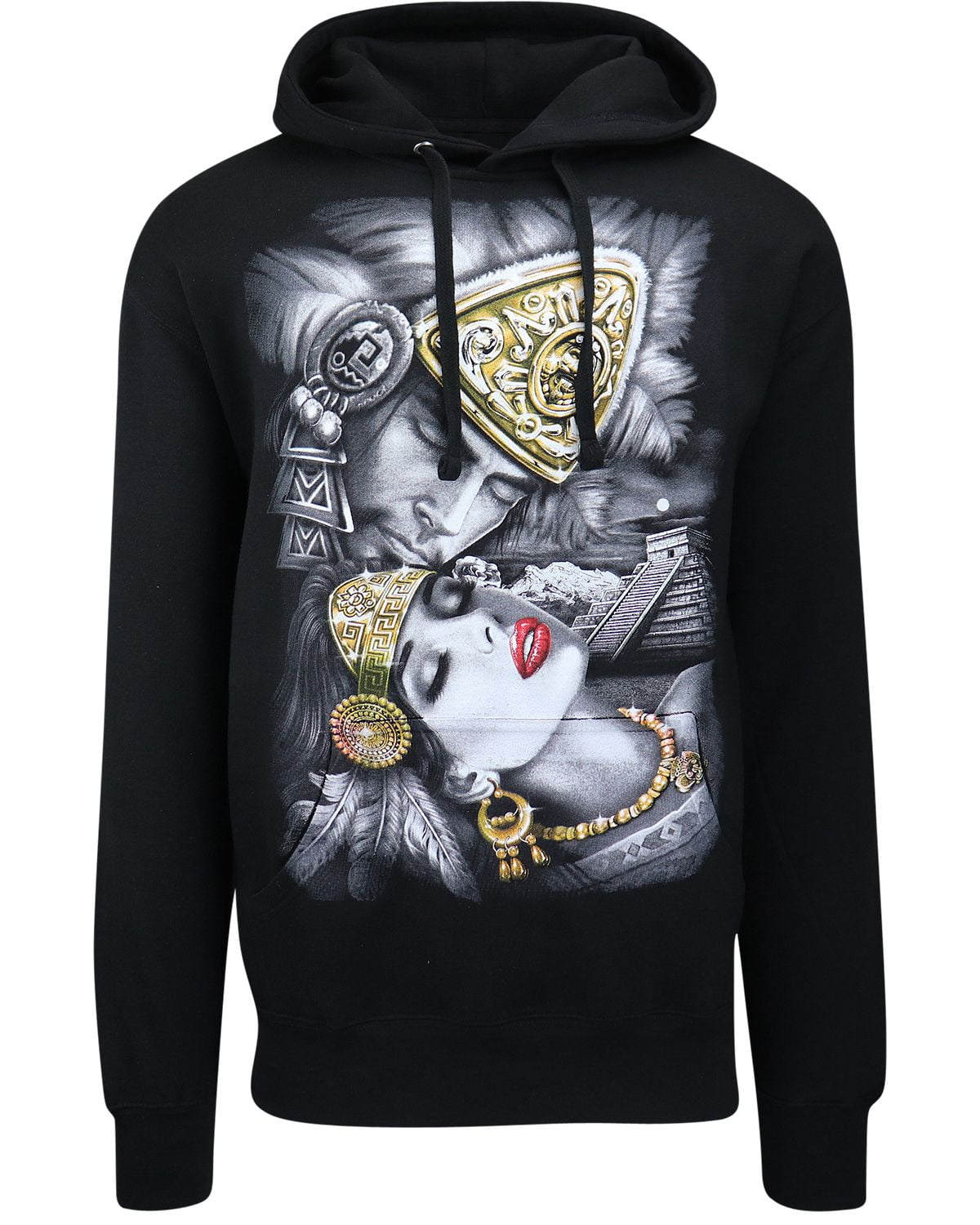 ShirtBANC Aztec Pride Mens Hoodie Popocatepetl and Iztaccihuatl Mexican ...