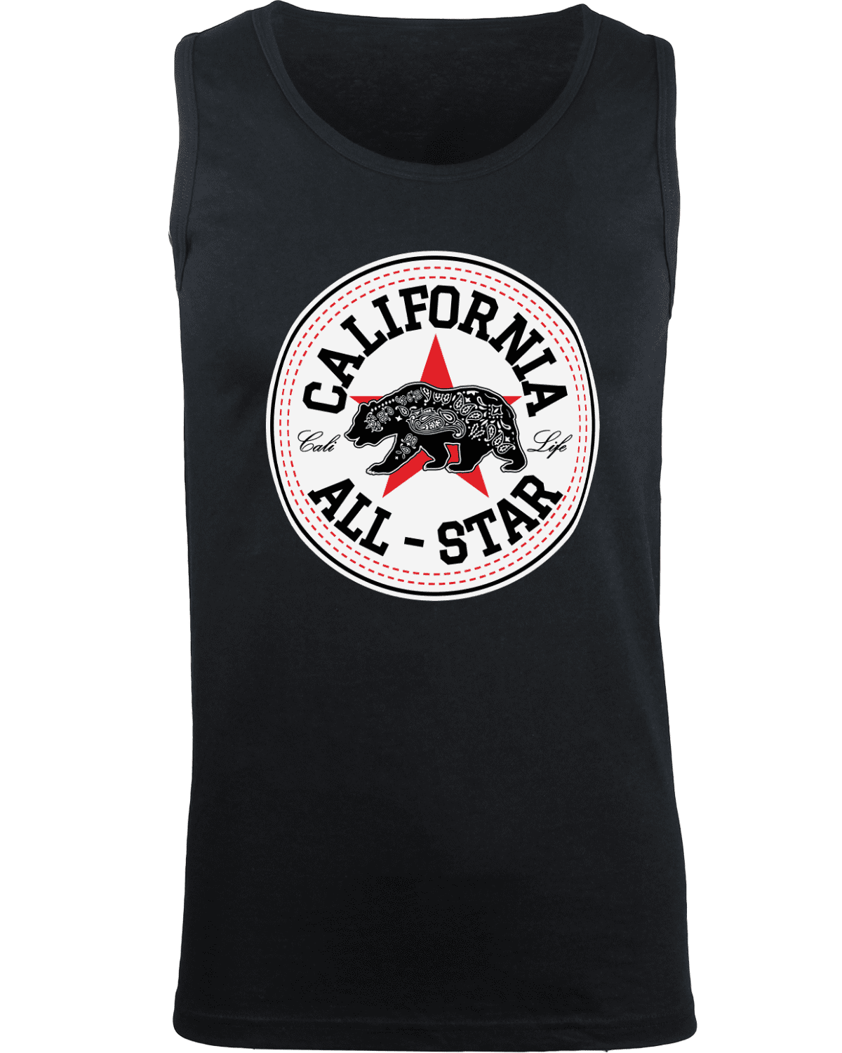 ShirtBANC California All Star Mens Shirt Cali Life Bandana Bear Tee ...