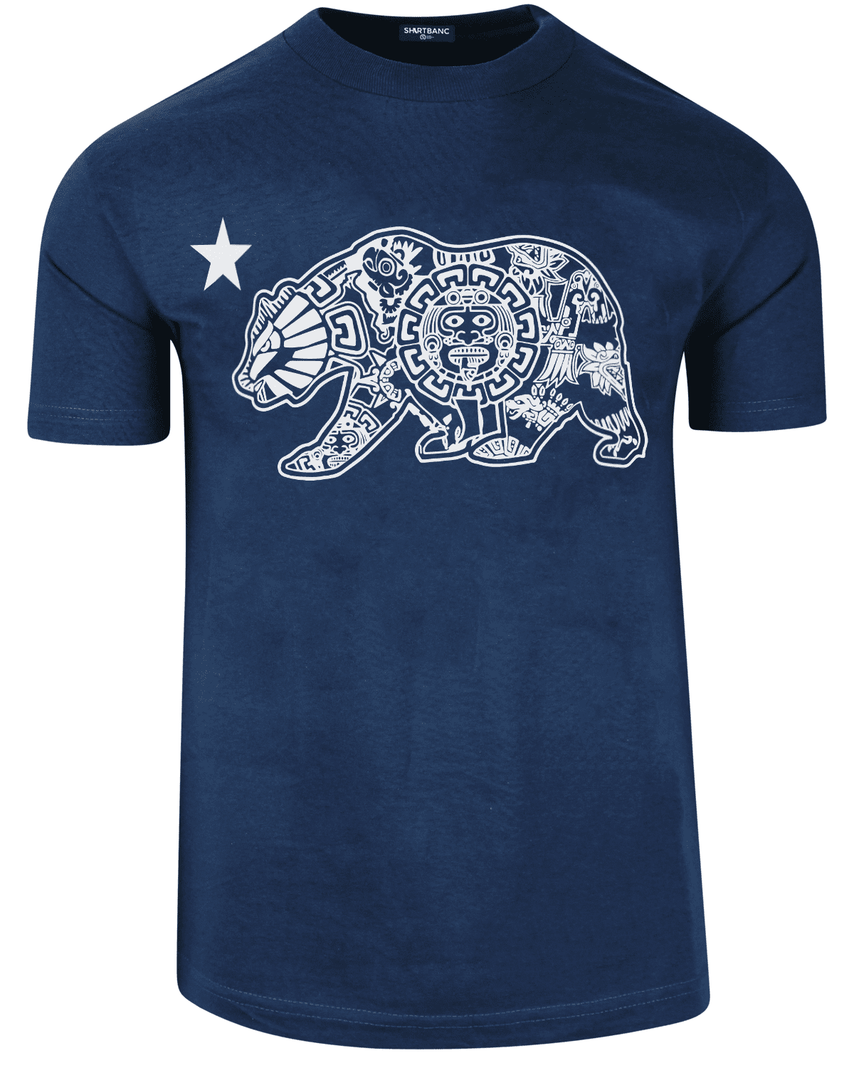 ShirtBANC California Aztec Bear Mens Shirt Cali Vibe Ancient Calendar ...