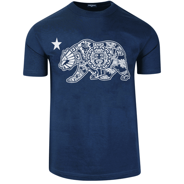 ShirtBANC California Aztec Bear Mens Shirt Cali Vibe Ancient Calendar ...