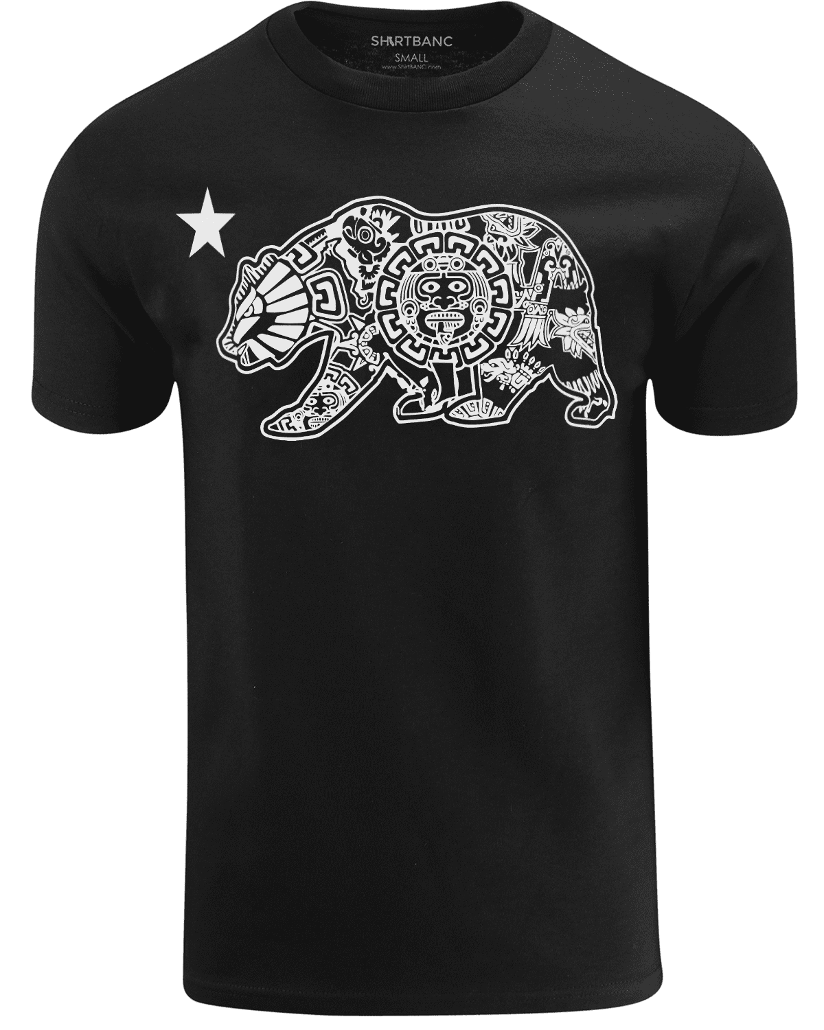 ShirtBANC California Aztec Bear Mens Shirt Cali Vibe Ancient Calendar ...