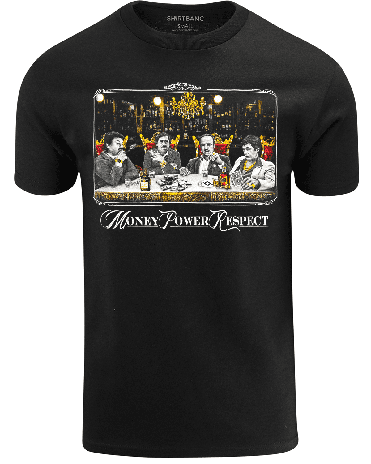 ShirtBANC Cartel Chronicles Mens Money Power Respect Tee Narcos Table ...