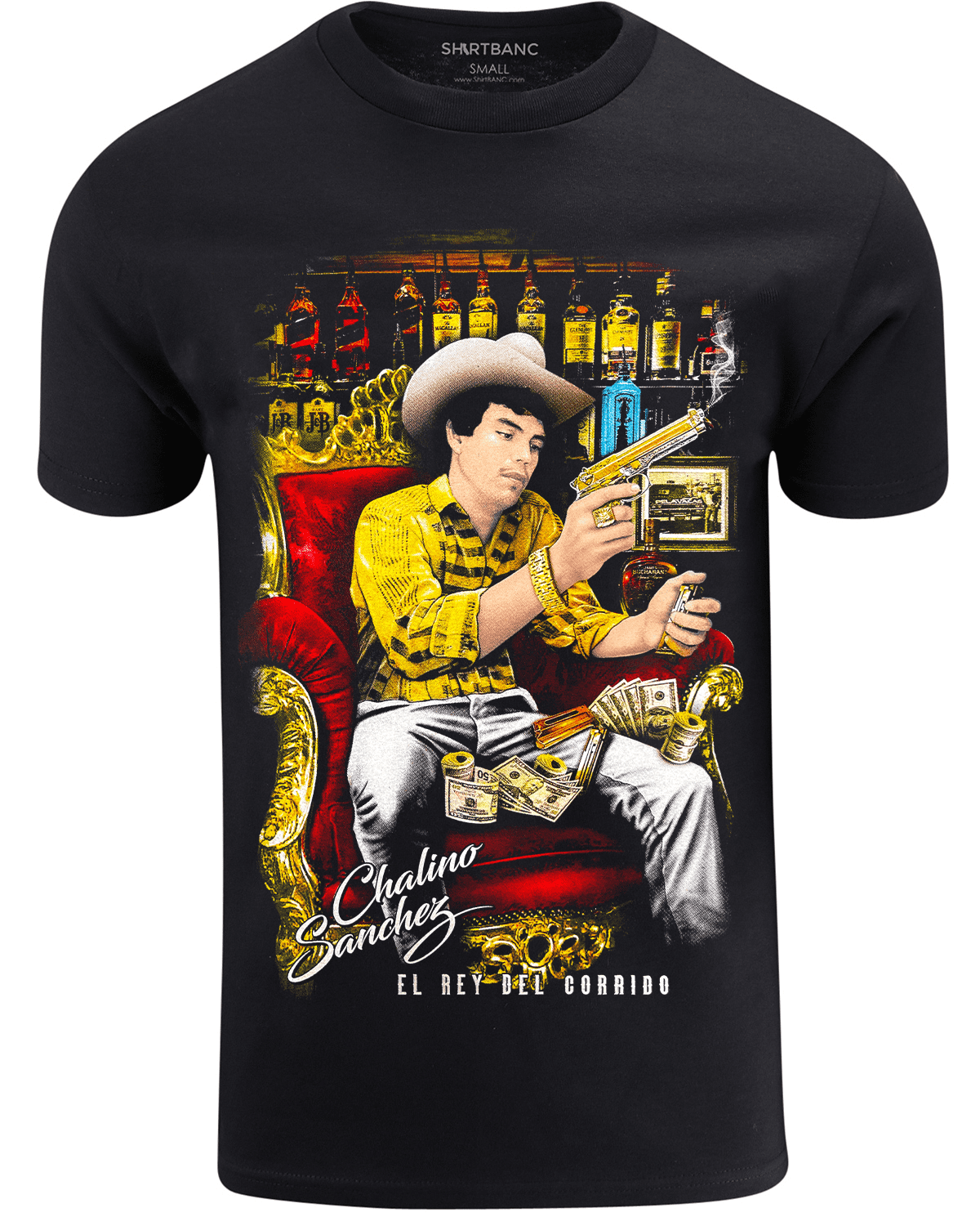 ShirtBANC Chalino Sanchez El Rey Del Corrido Mens Shirt Tribute Gold ...