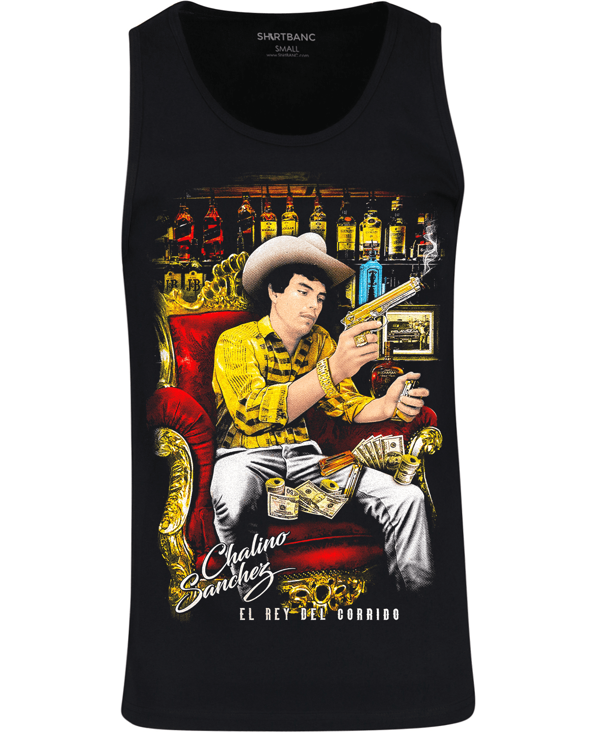ShirtBANC Chalino Sanchez Gold Mens Tank Top Mexican Singer Latino ...