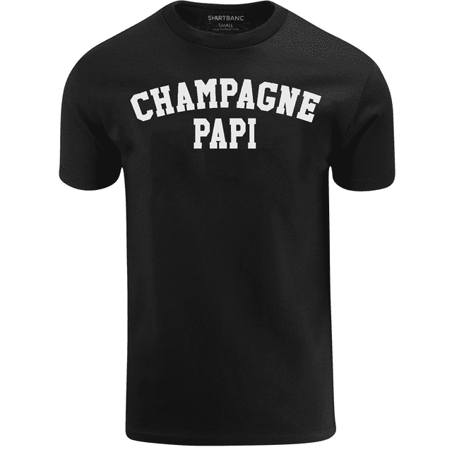 ShirtBANC Champagne Papi Mens Famous Artist Shirt Rap Culture Bottle ...