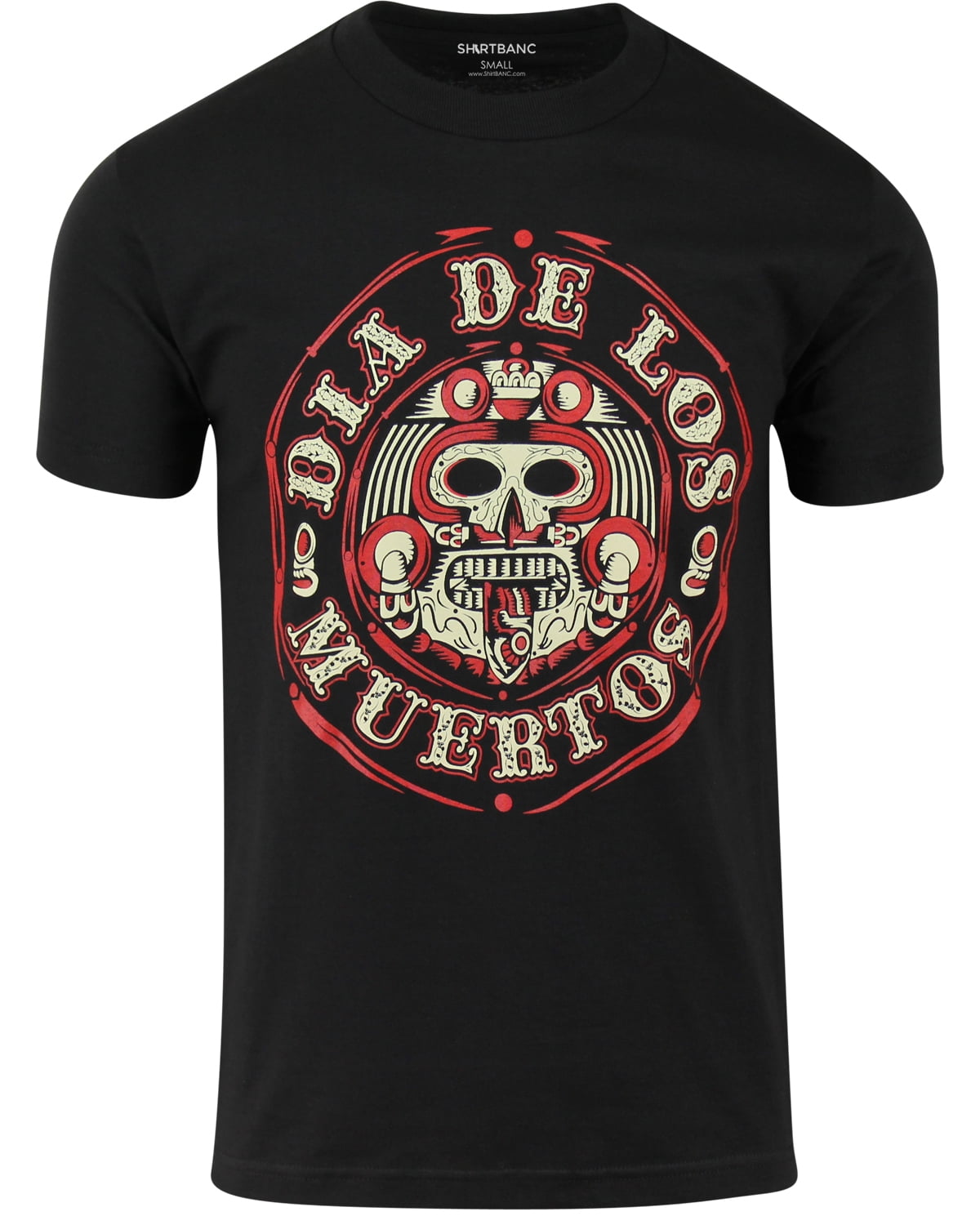 ShirtBANC Day of the Dead Aztec Calendar Mens T-Shirt Dia de los ...