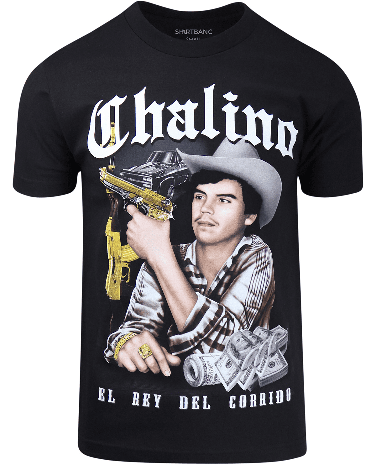 ShirtBANC Golden Mens Chalino Sanchez Shirt Iconic Mexican Singer ...
