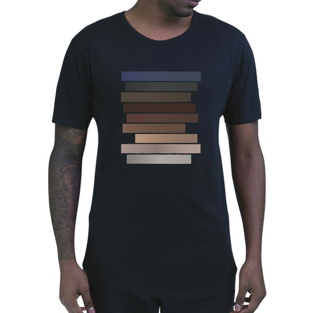 ShirtBANC Graphic Dropcut Shirt Contemporary Art Tee Color Bars Unique ...
