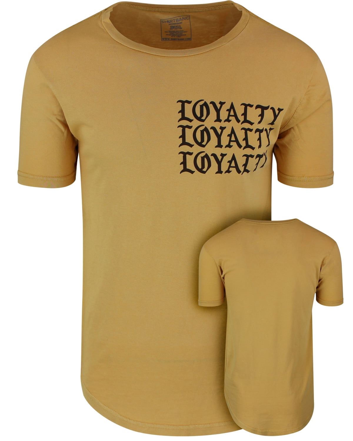 ShirtBANC LOYALTY LOYALTY LOYALTY Mens Vintage Scallop Bottom Drop Tail ...