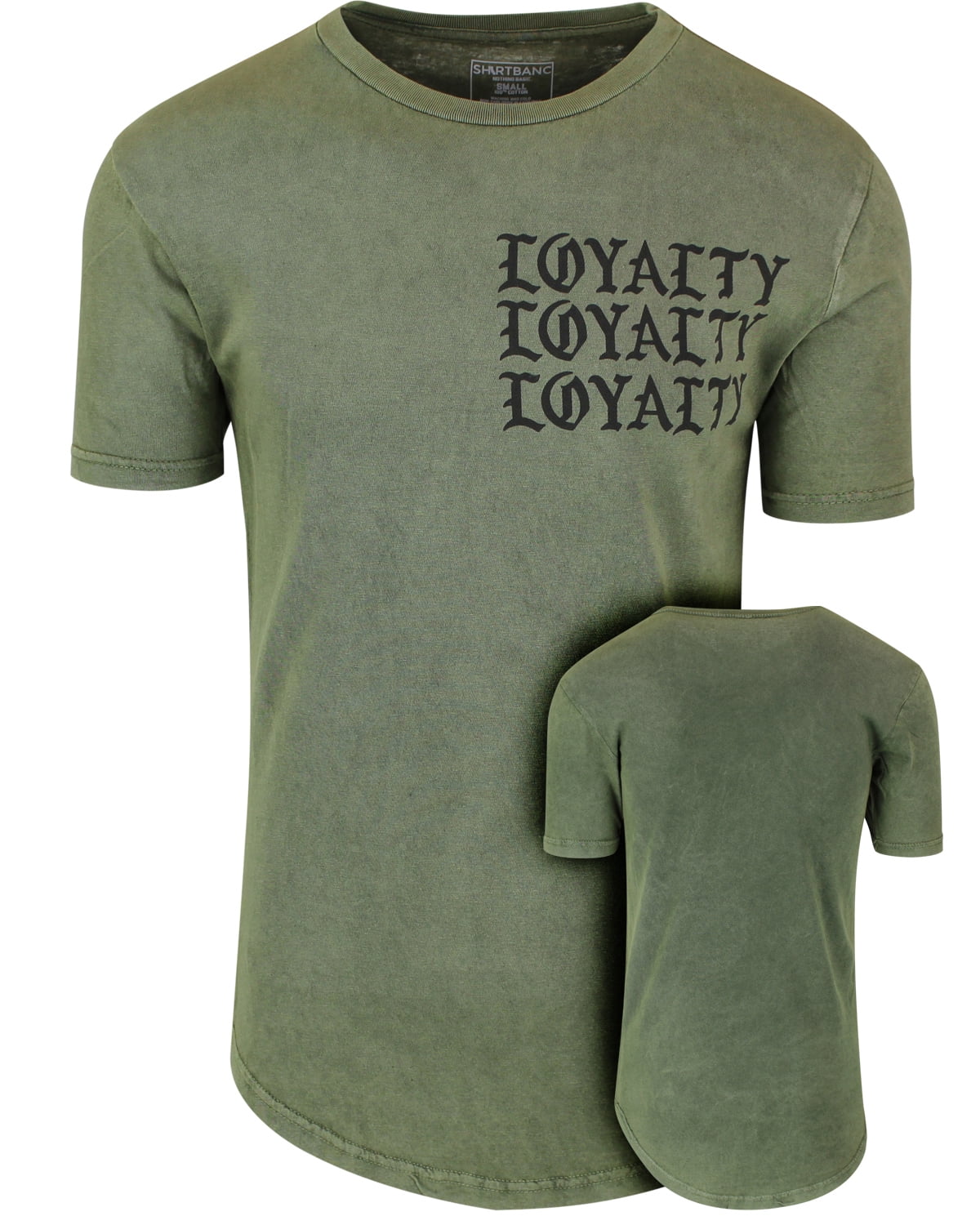ShirtBANC LOYALTY LOYALTY LOYALTY Mens Vintage Scallop Bottom Drop Tail ...