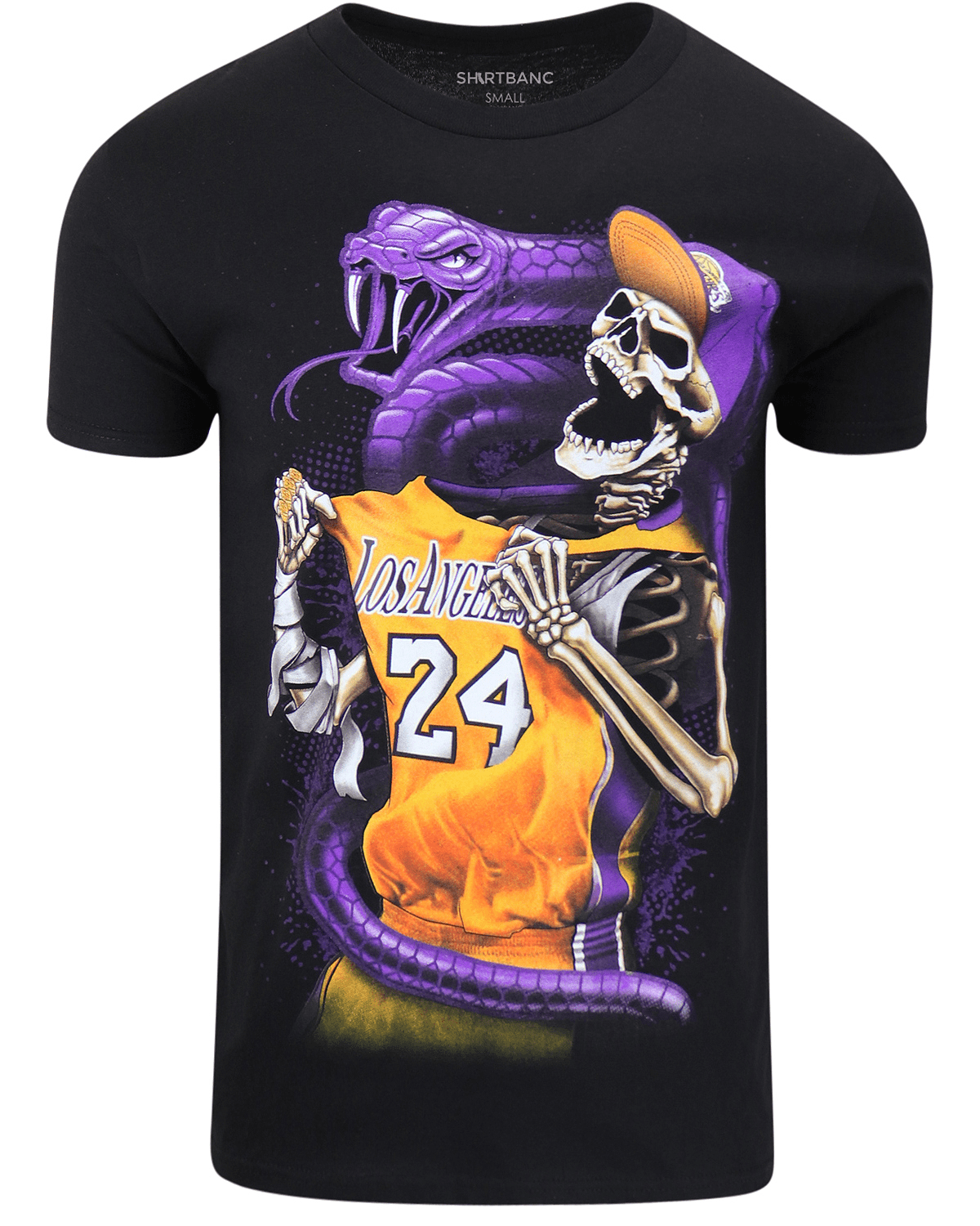 ShirtBANC Los Angeles Repping Skeleton Mens Shirt Number 24 Snake Tee ...