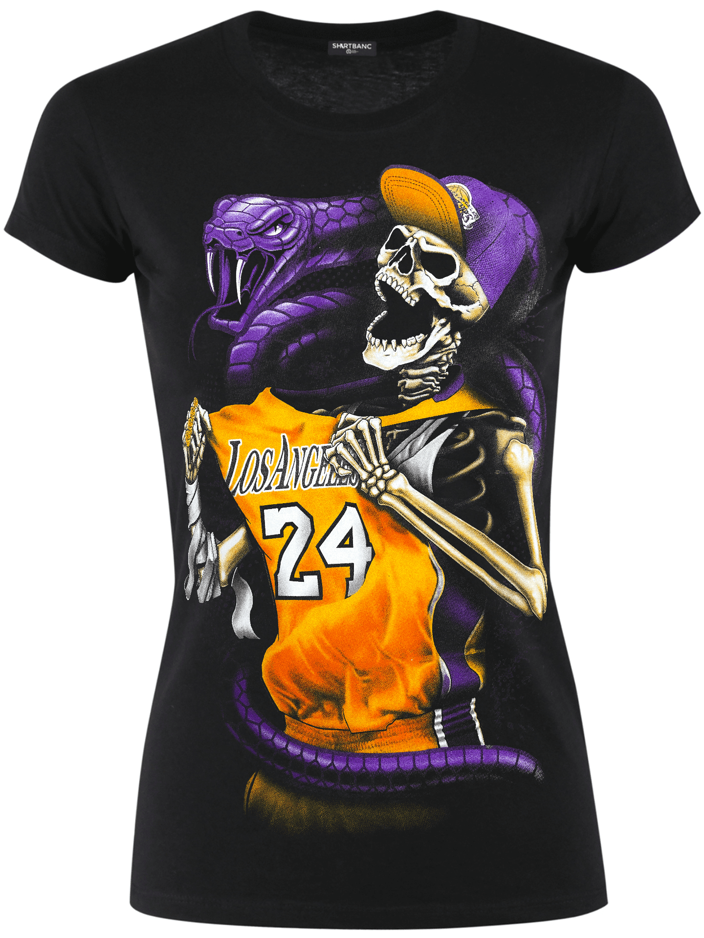 ShirtBANC Los Angeles Repping Skeleton Womens Shirt Number 24 Snake Tee ...