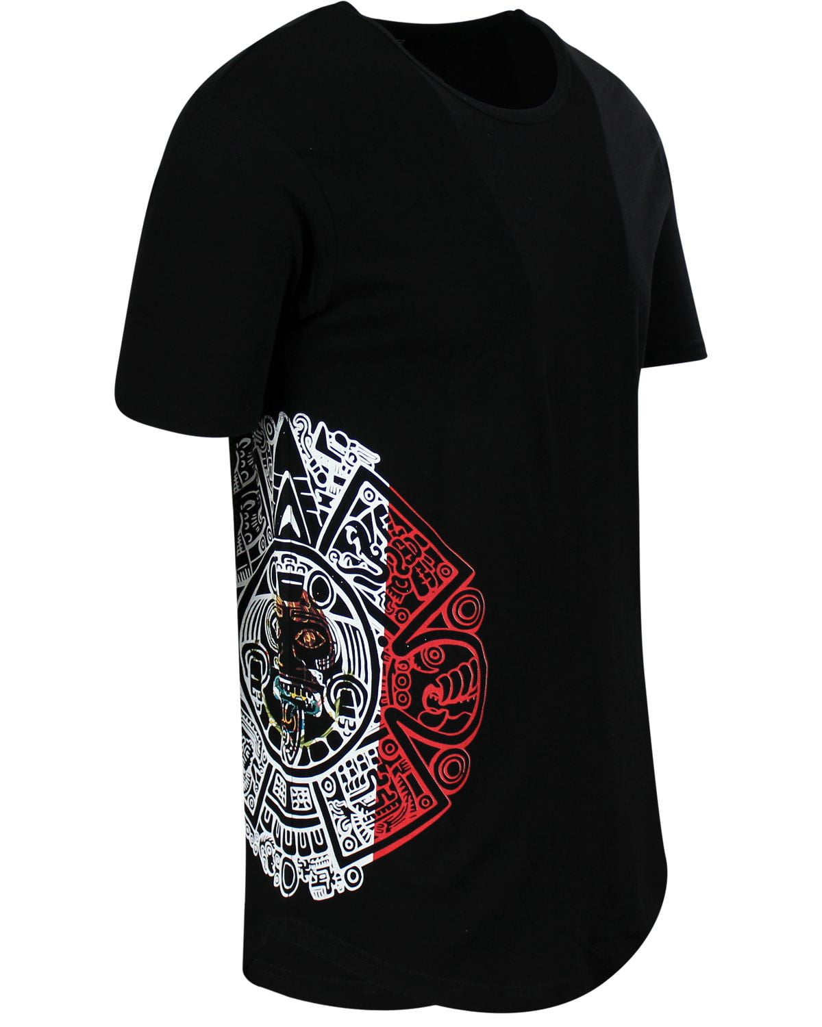ShirtBANC Mayan Calendar Culture Mens Drop Cut Tail Shirts Side Dual ...