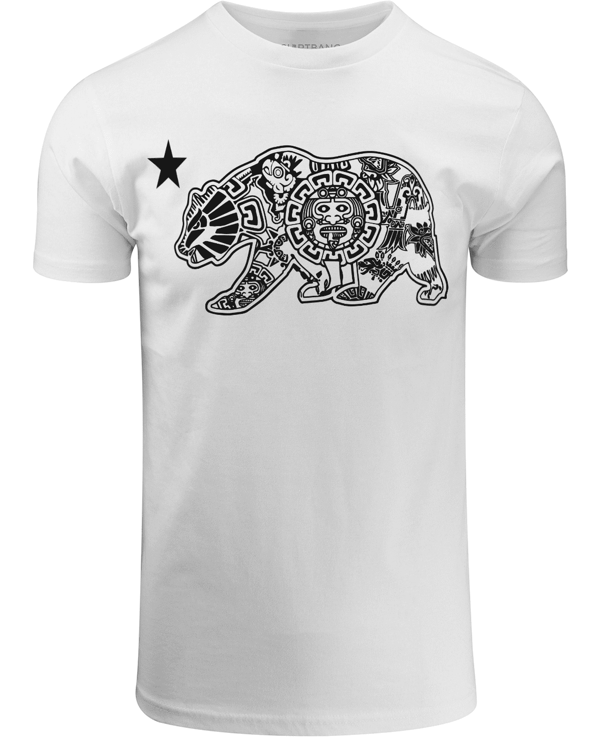 ShirtBANC Mens California State Bear Shirt Aztec Calendar Design Unique ...