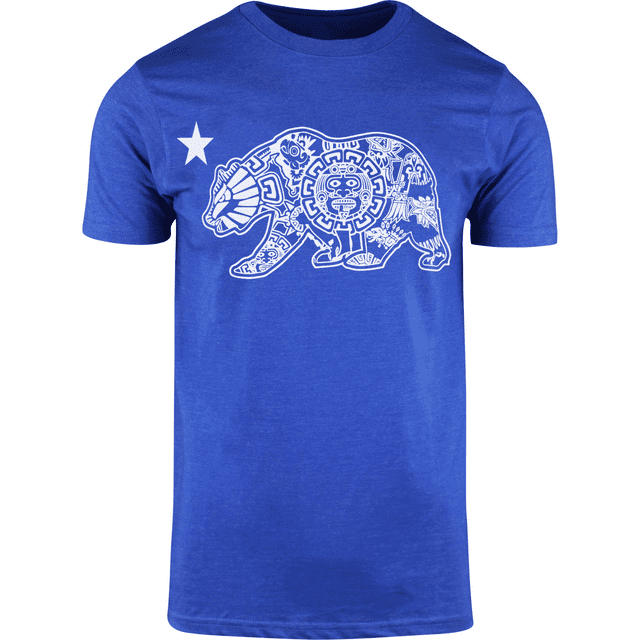 ShirtBANC Mens California State Bear Shirt Aztec Calendar Design Unique ...