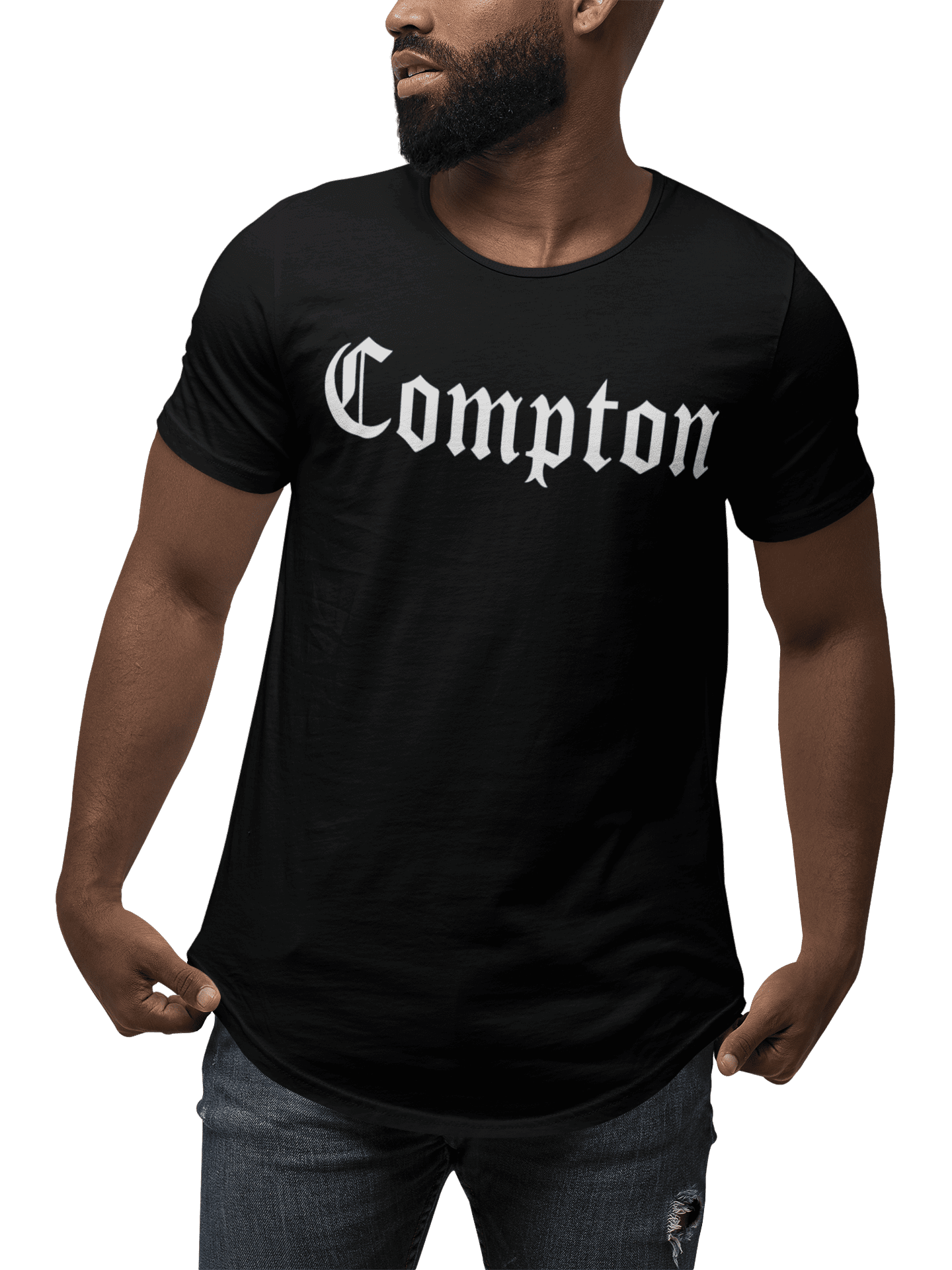 ShirtBANC Mens Graphic City of Compton Hip Hop Rap Legends Dropcut Tee ...