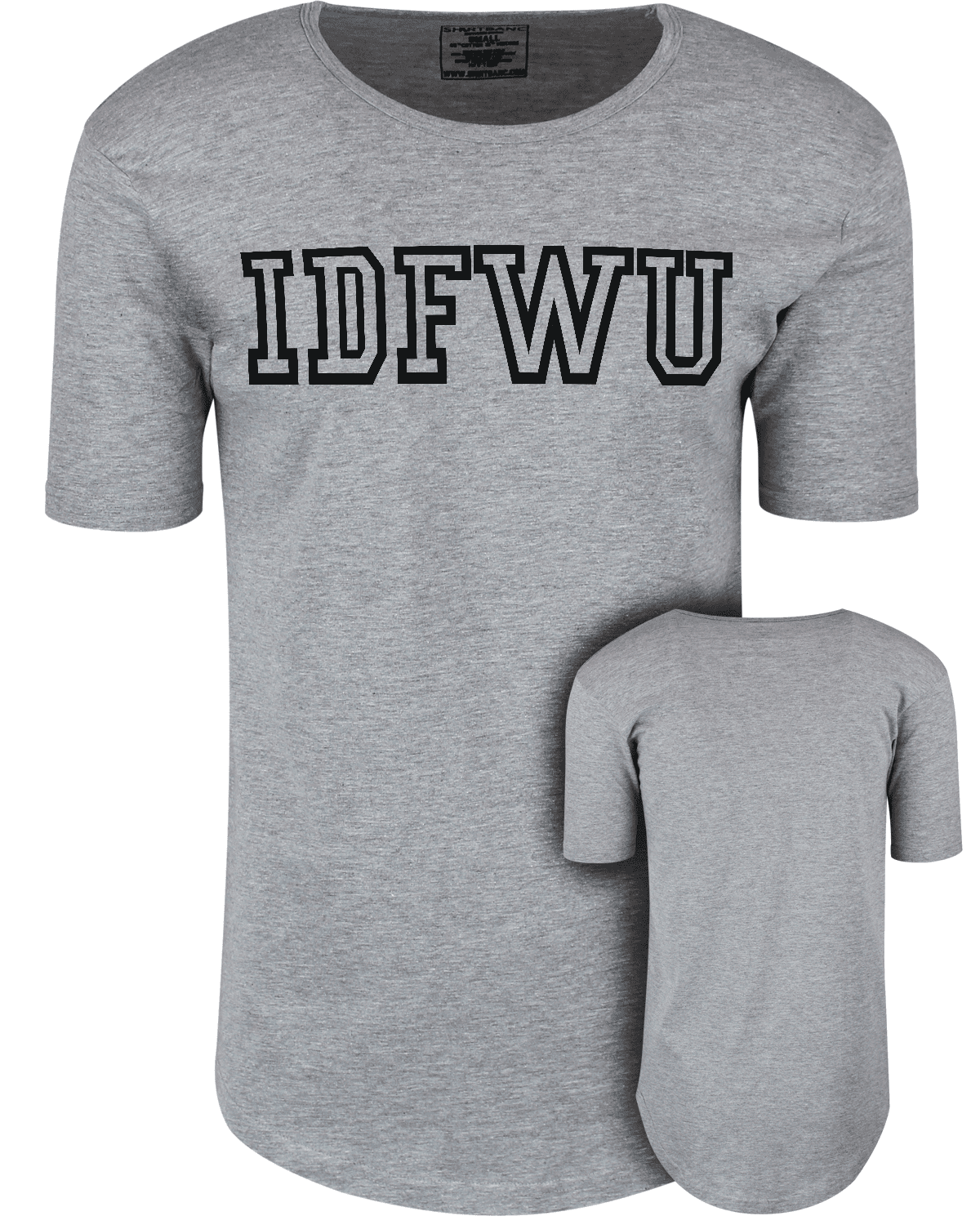 ShirtBANC Mens IDFWU Hip Hop Culture Dropcut Shirt Solo Attitude Mindset Tee - Walmart.com