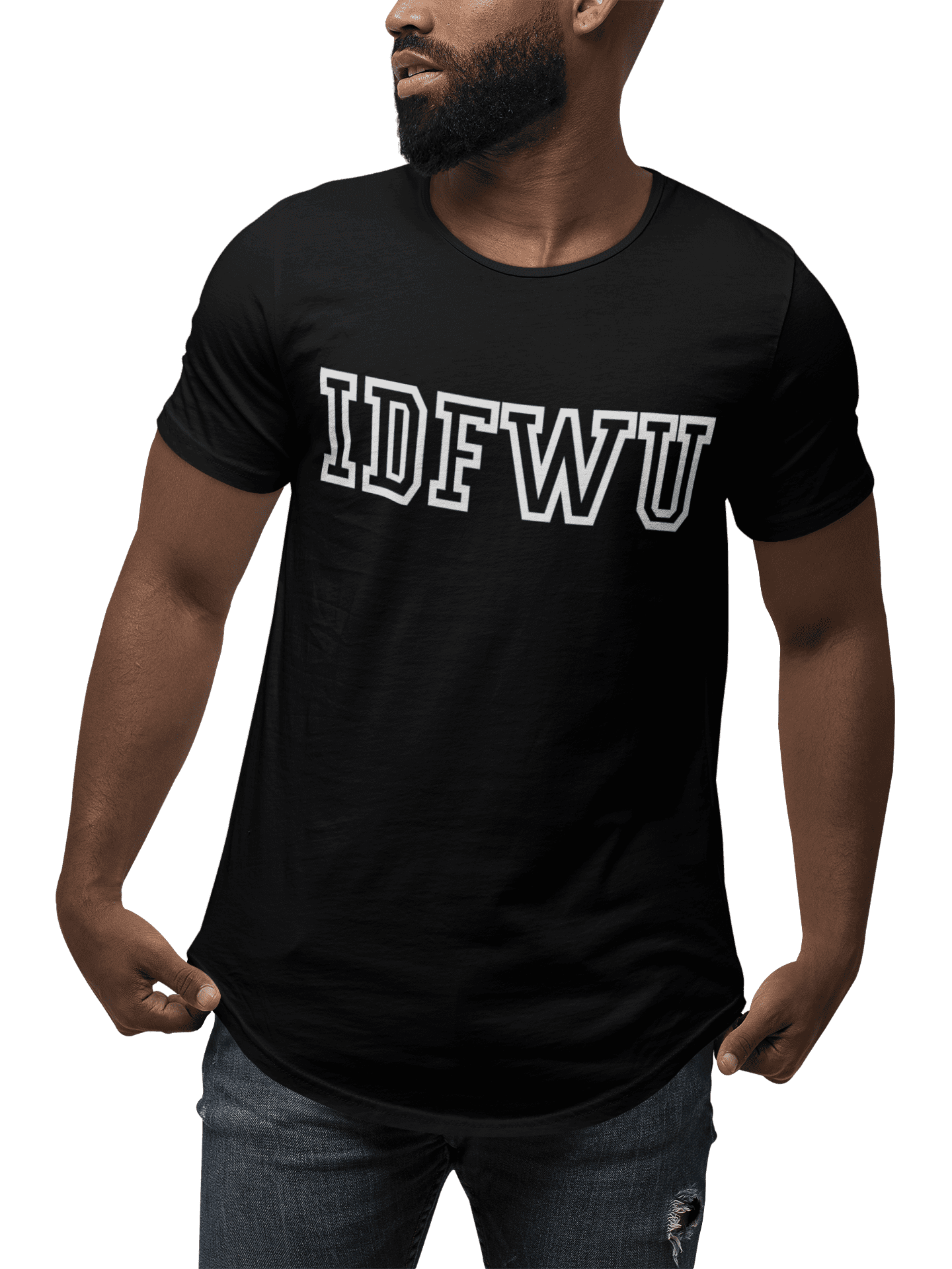 ShirtBANC Mens IDFWU Hip Hop Culture Dropcut Shirt Solo Attitude ...