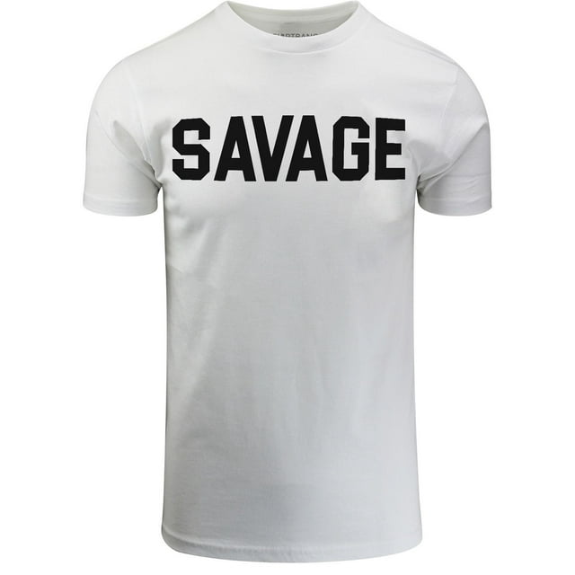 ShirtBANC Mens Savage Bold Attitude Design Shirt Savagely Hip Hop ...