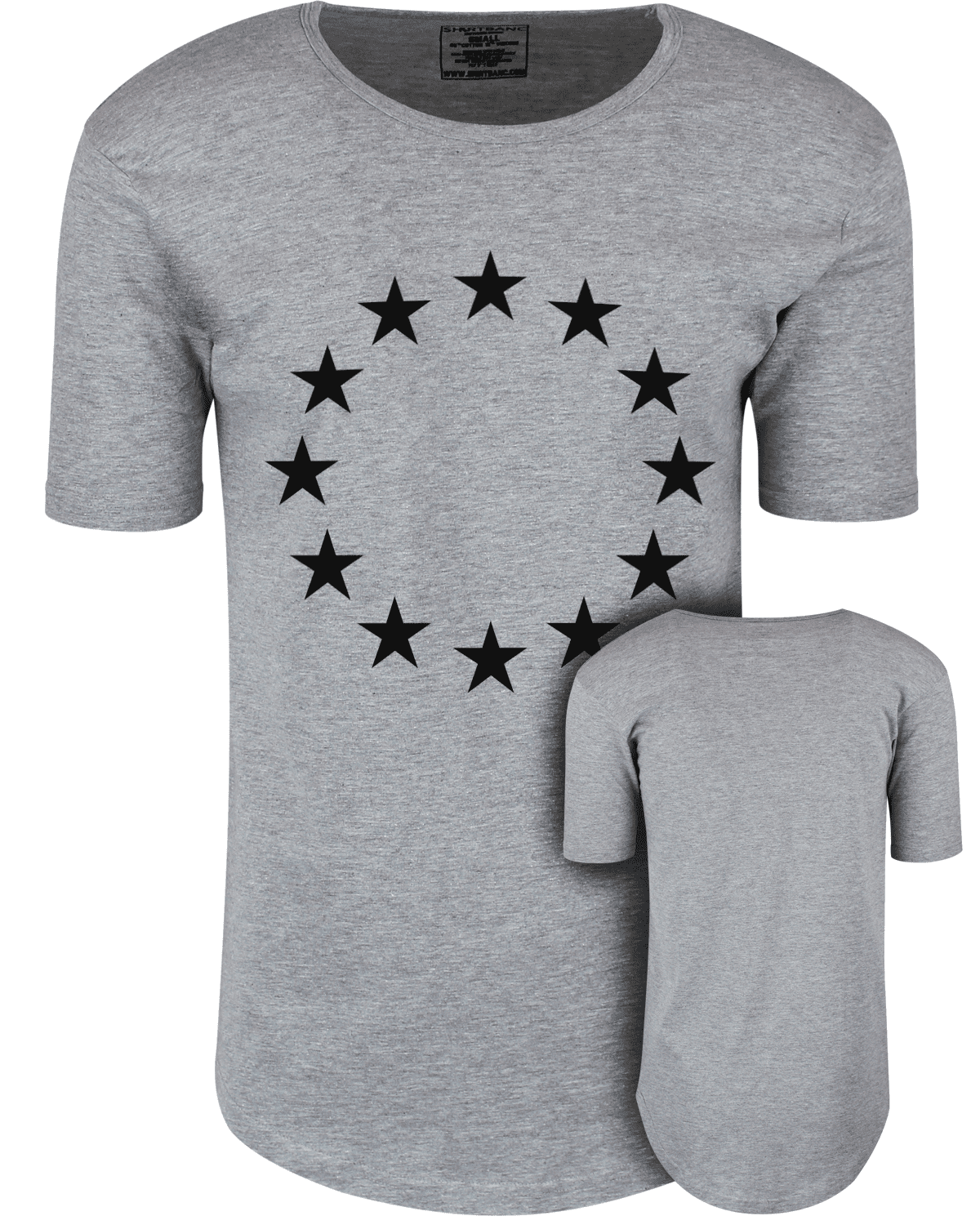 ShirtBANC Mens Stars Circle Dropcut Shirt Patriotic Style Comfortable ...