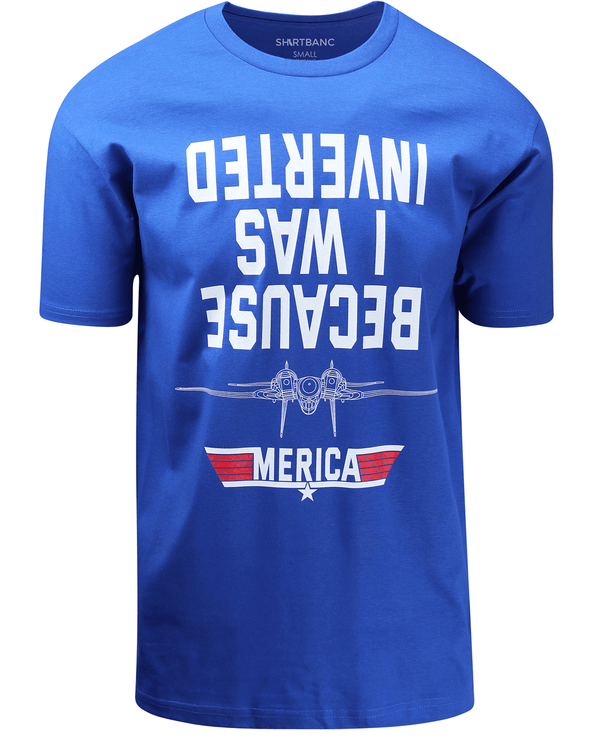 ShirtBANC Mericas Mens Upside Down Fighter Jet Shirt Because I Was ...