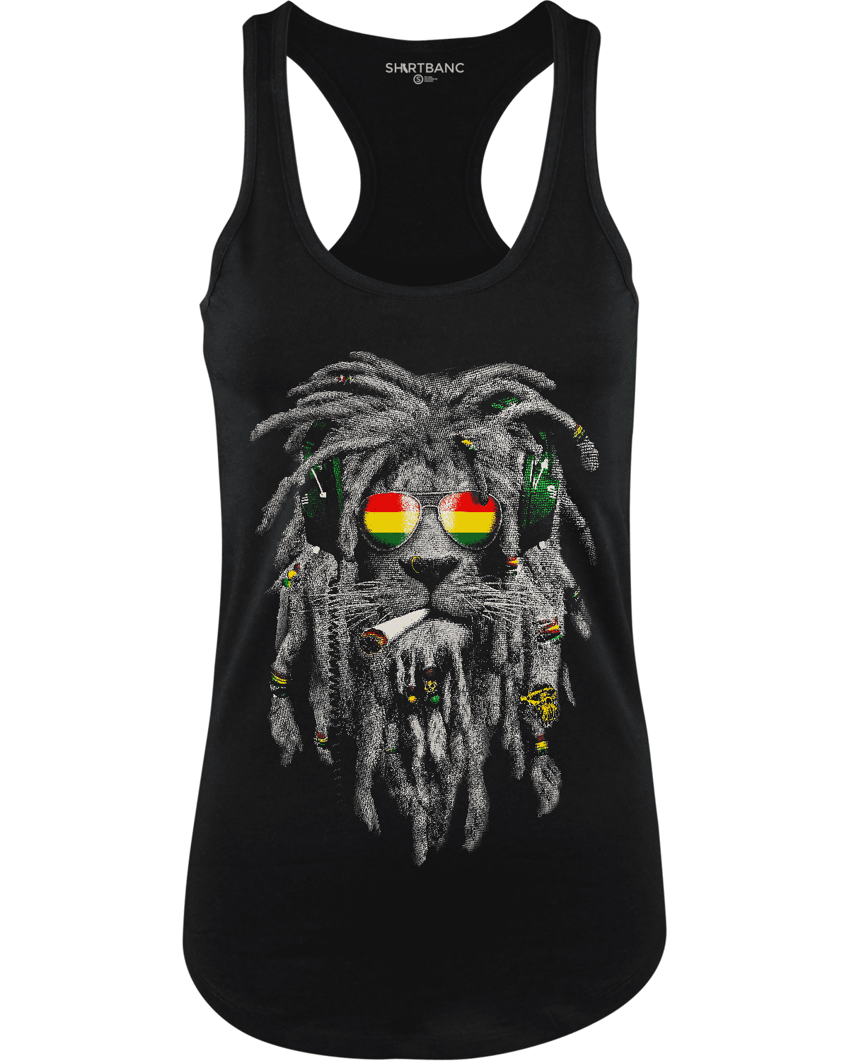 ShirtBANC Rastafarian Lion Smoking A Joint Shirt Reggae Lovers Dream ...
