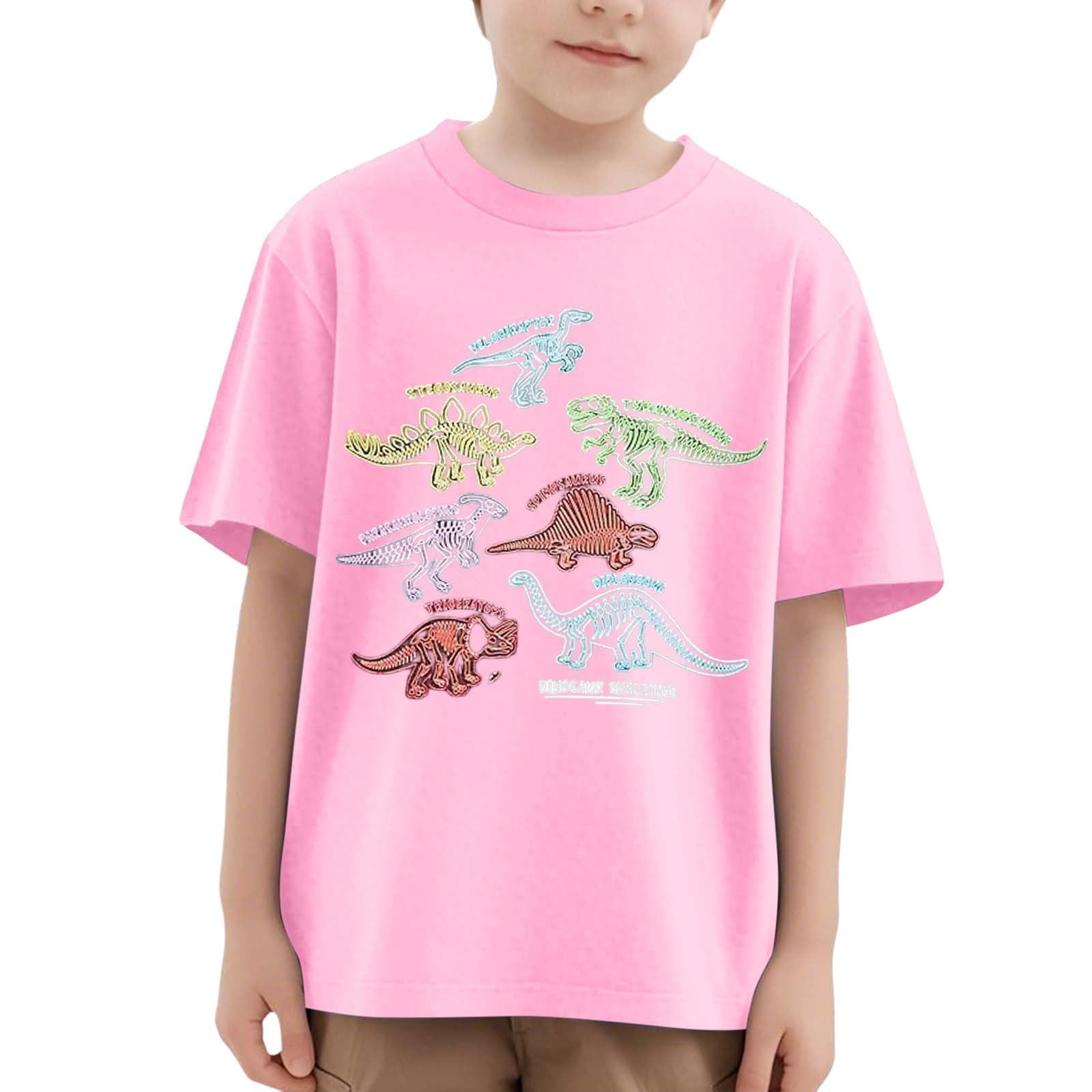 Shirts Girls Short Sleeve Crew Neck Style Ideal Casual Summer ...