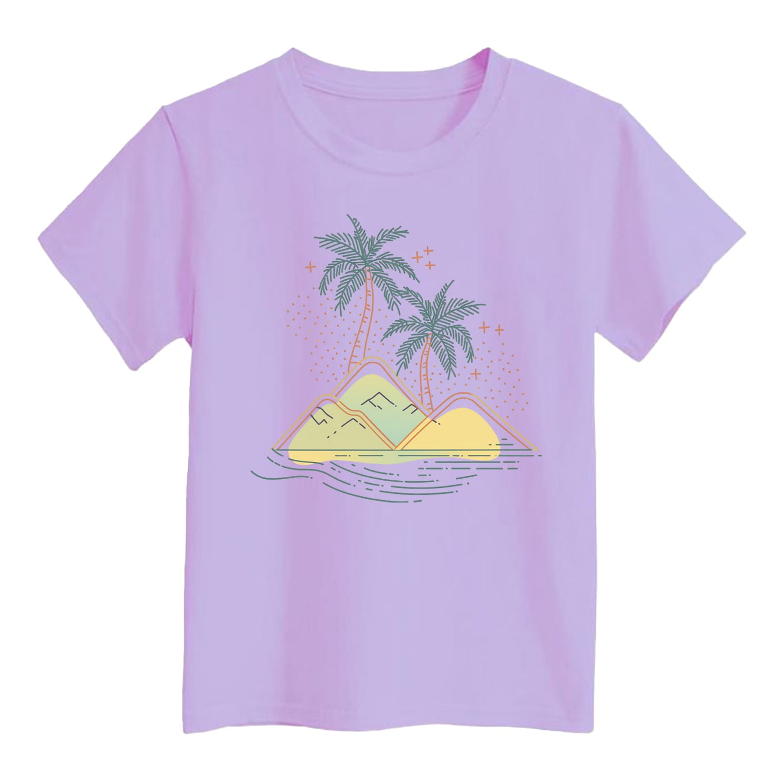 Shirts for Girls Carnival Colour Printed School Clothes Loose Soft ...