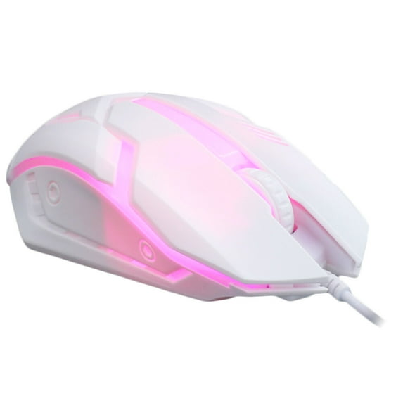 Shis White Wired RGB Gaming Mouse USB Ergonomic for PC Laptop - Walmart.com