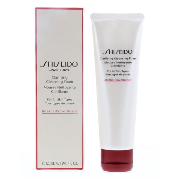 Shiseido Clarifying Cleansing Foam All Skin Types 4.6 Ounce, Deeply ...