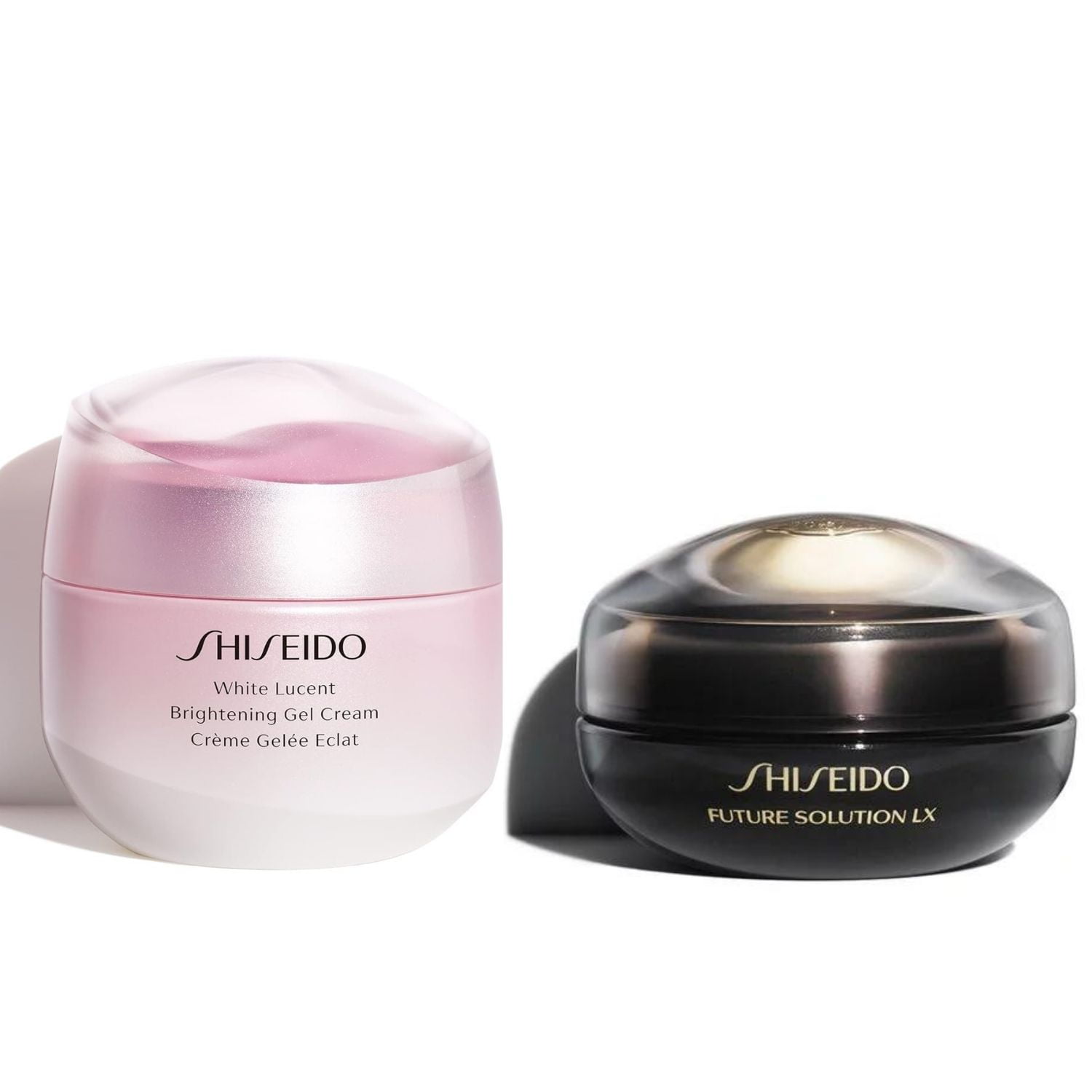 Shiseido Future Solution LX Lip Eye Contour Cream 17 ml and Shiseido White Lucent Gel Cream 50 ...