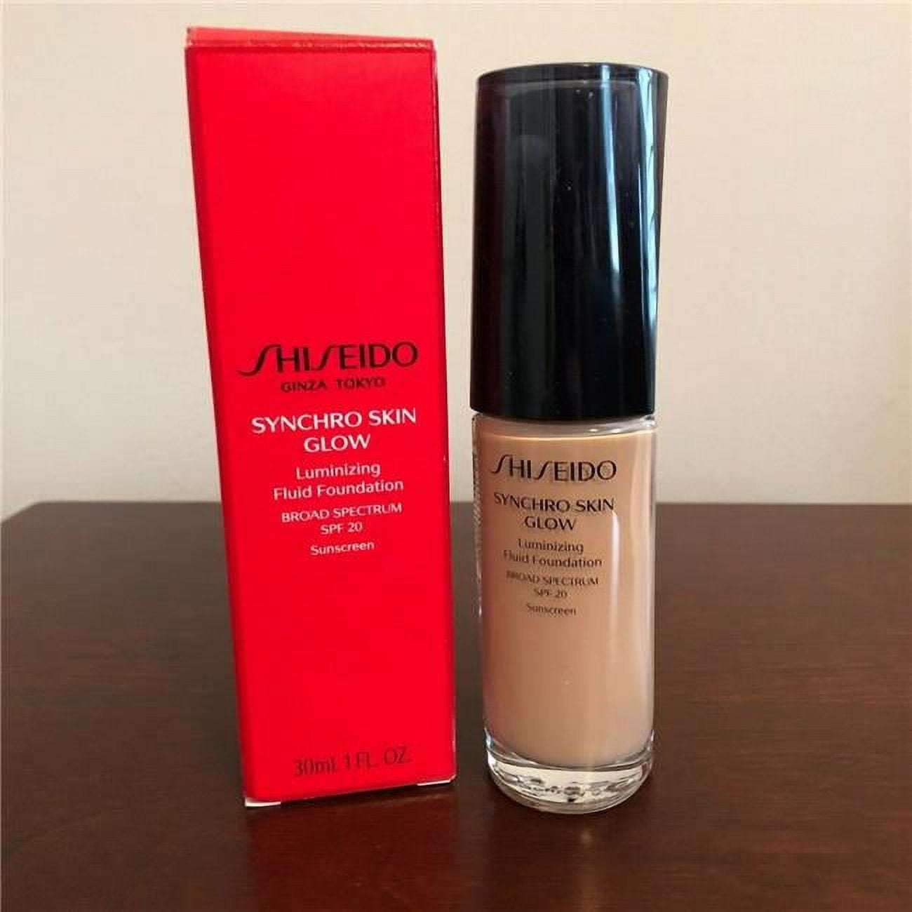 SHISEIDO/SYNCHRO SKIN GLOW LUMINATING FLUID FOUNDATION (4) ROSE 1.0 OZ ...
