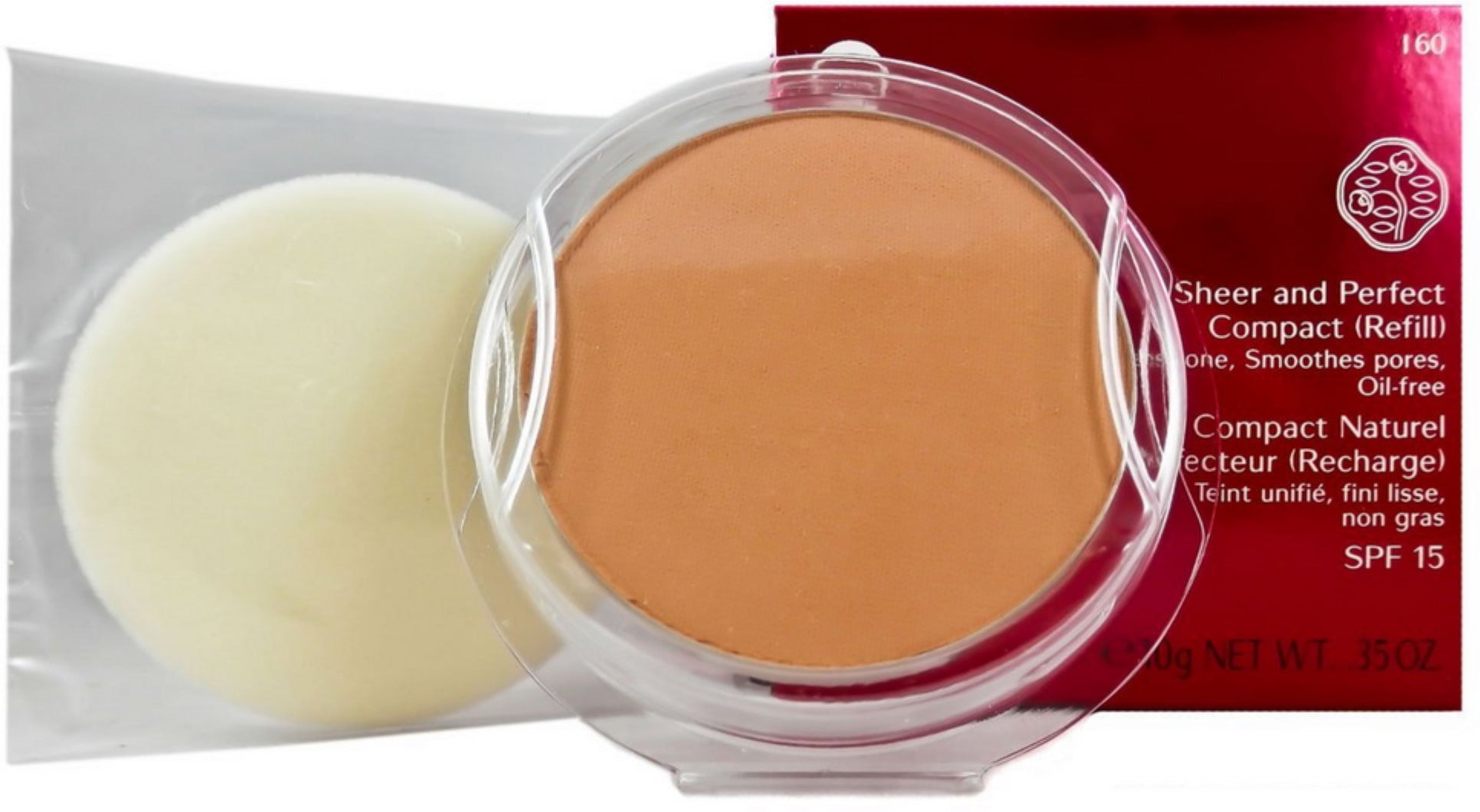 Shiseido Sheer and Perfect Compact Refill, Natural Deep Ivory .35 oz ...