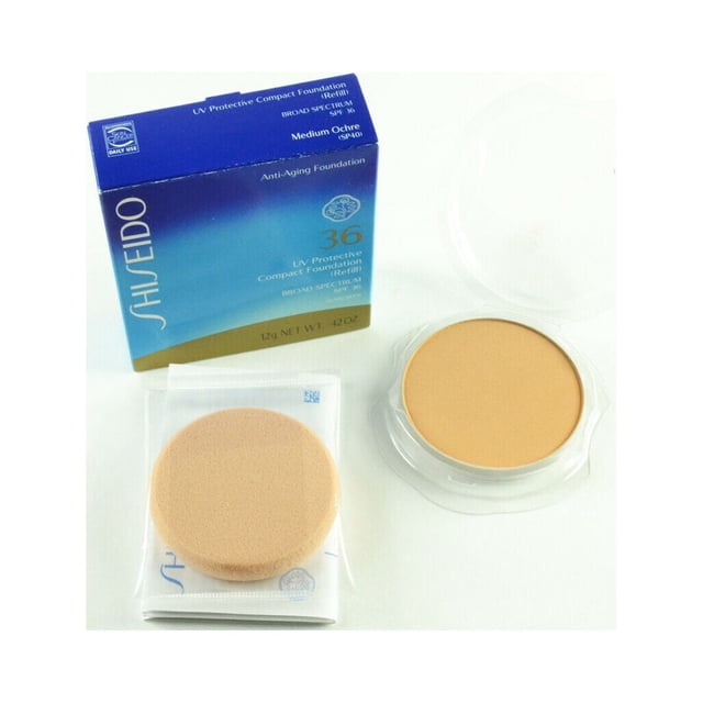 Shiseido UV Protective Compact Foundation Refill (sp40 Medium Ochre ...