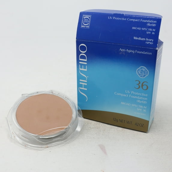 Shiseido Uv Protective Compact Foundation (Refill) Spf 36 .42oz Medium ...