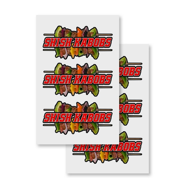 Shish Kabobs (2-PACK) 24" x 36" Vinyl Decals | Sign Insert Peel & Stick ...