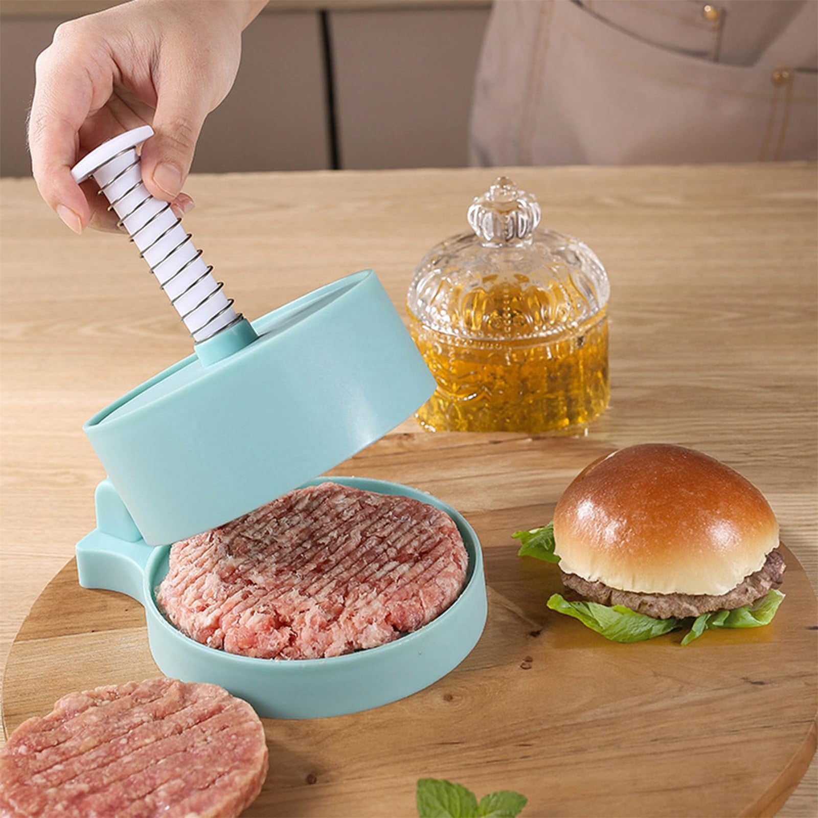 Shishian 1 * Burger Pancake Press Burger Patty Maker Adjustable ...