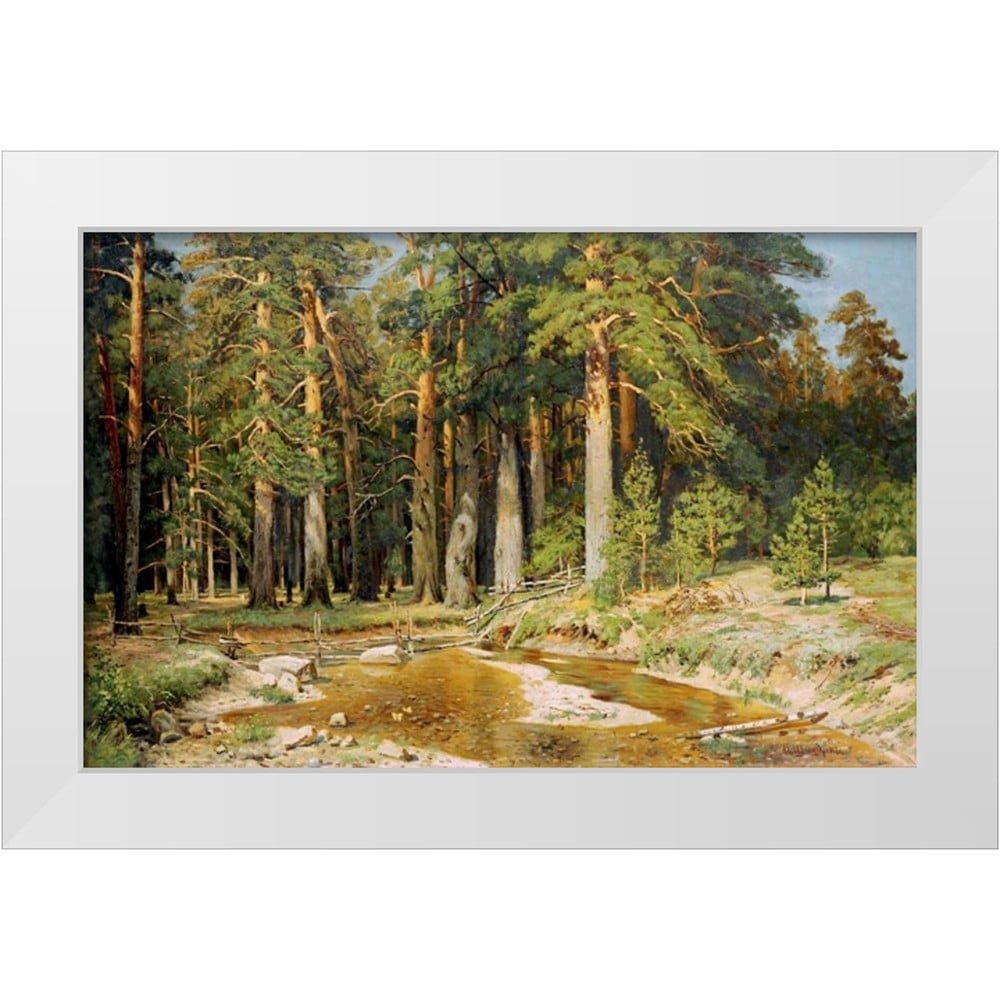 Shishkin, Ivan Ivanovich 18x13 White Modern Wood Framed Museum Art Print Titled - The Mast-Tree ...