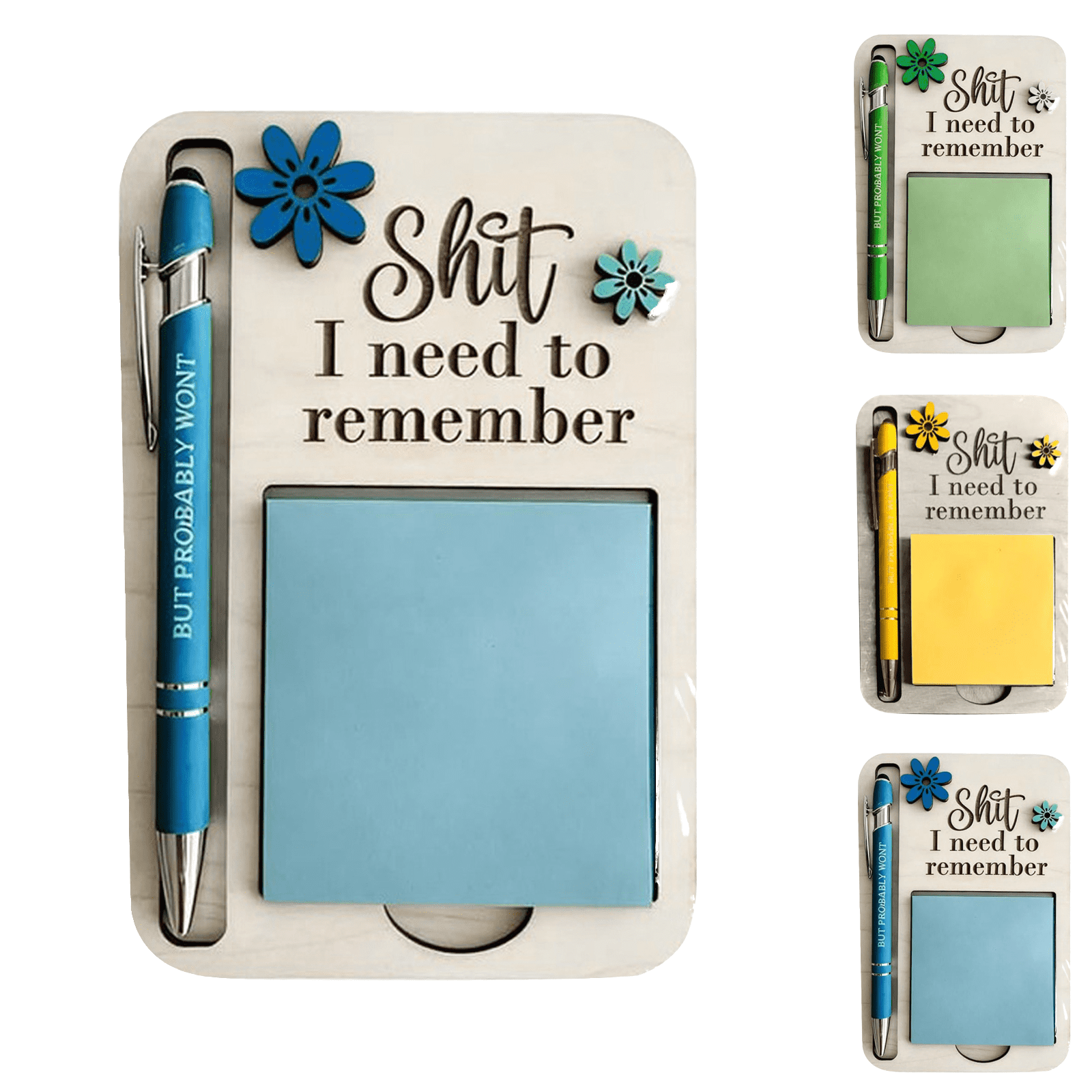 The ShitTT I Need to Remember Sticky Note Holder,The Perfect Gag Gift ...