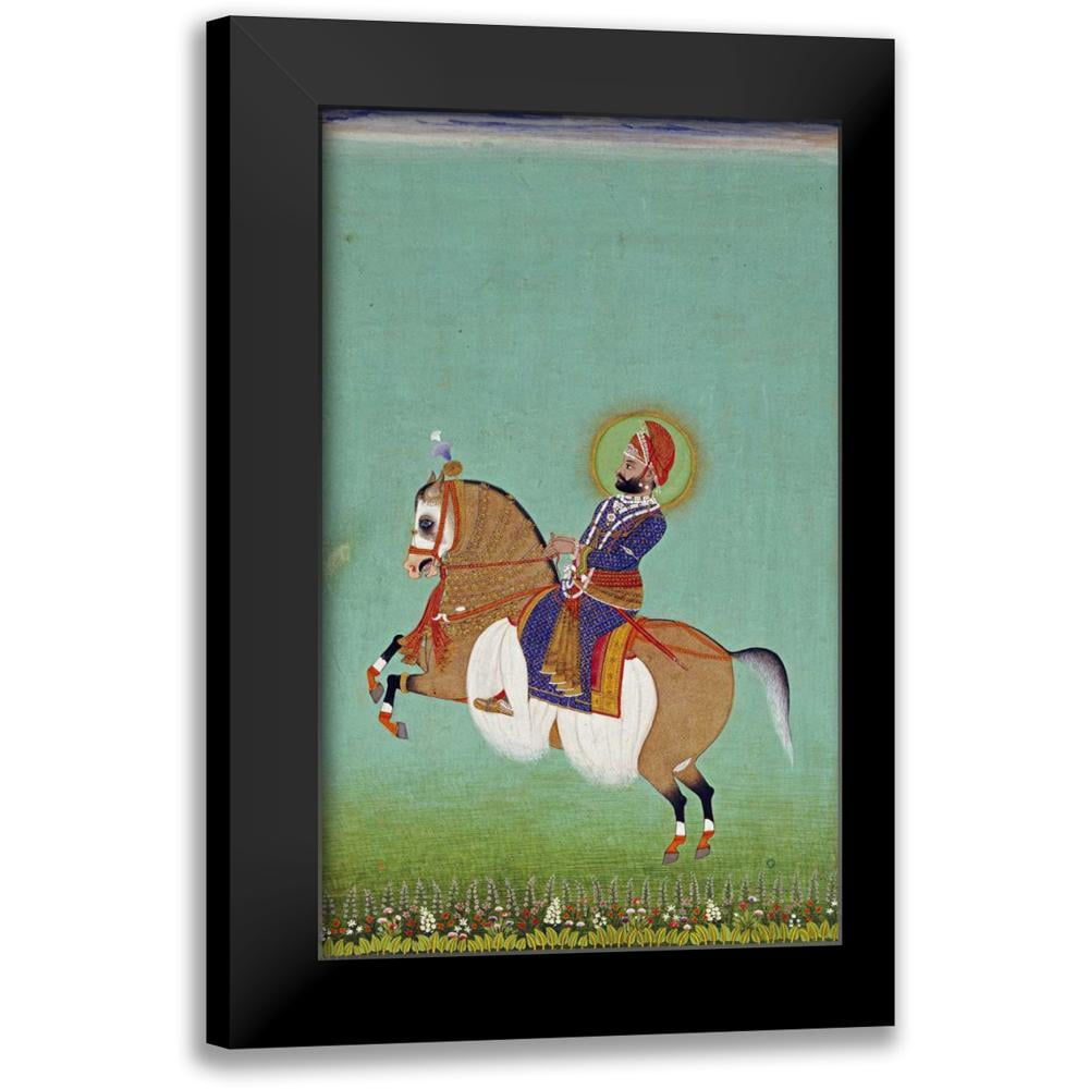 Shiva 13x18 Black Modern Framed Museum Art Print Titled - Equestrian ...
