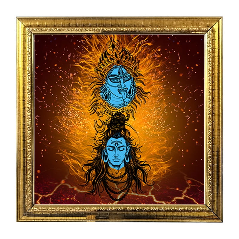 Shiva Kaali India God Photo Frame for Pooja Hindu Bhagwan Devi Devta ...